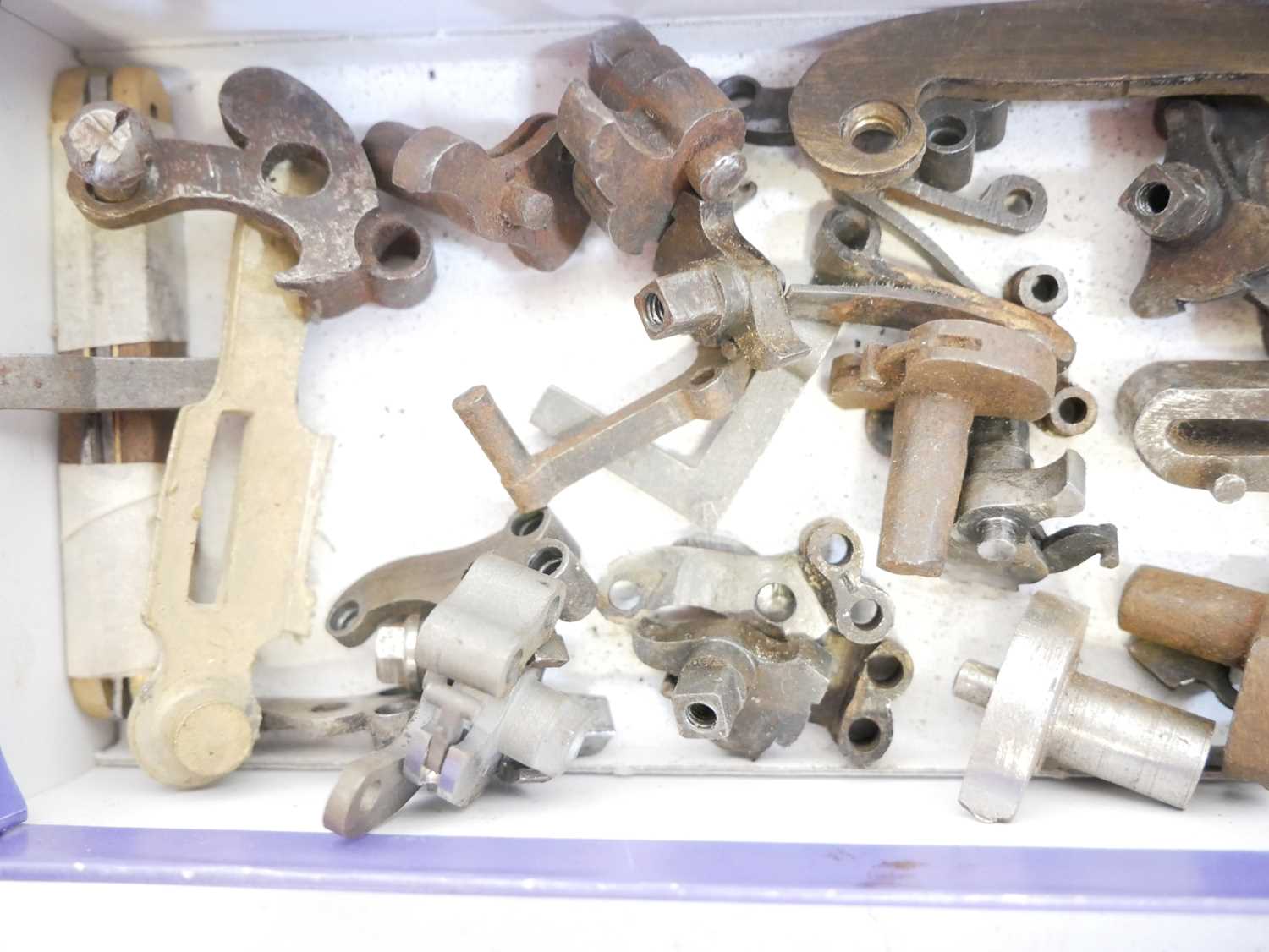 Collection of Flintlock and Percussion actions and other parts ...