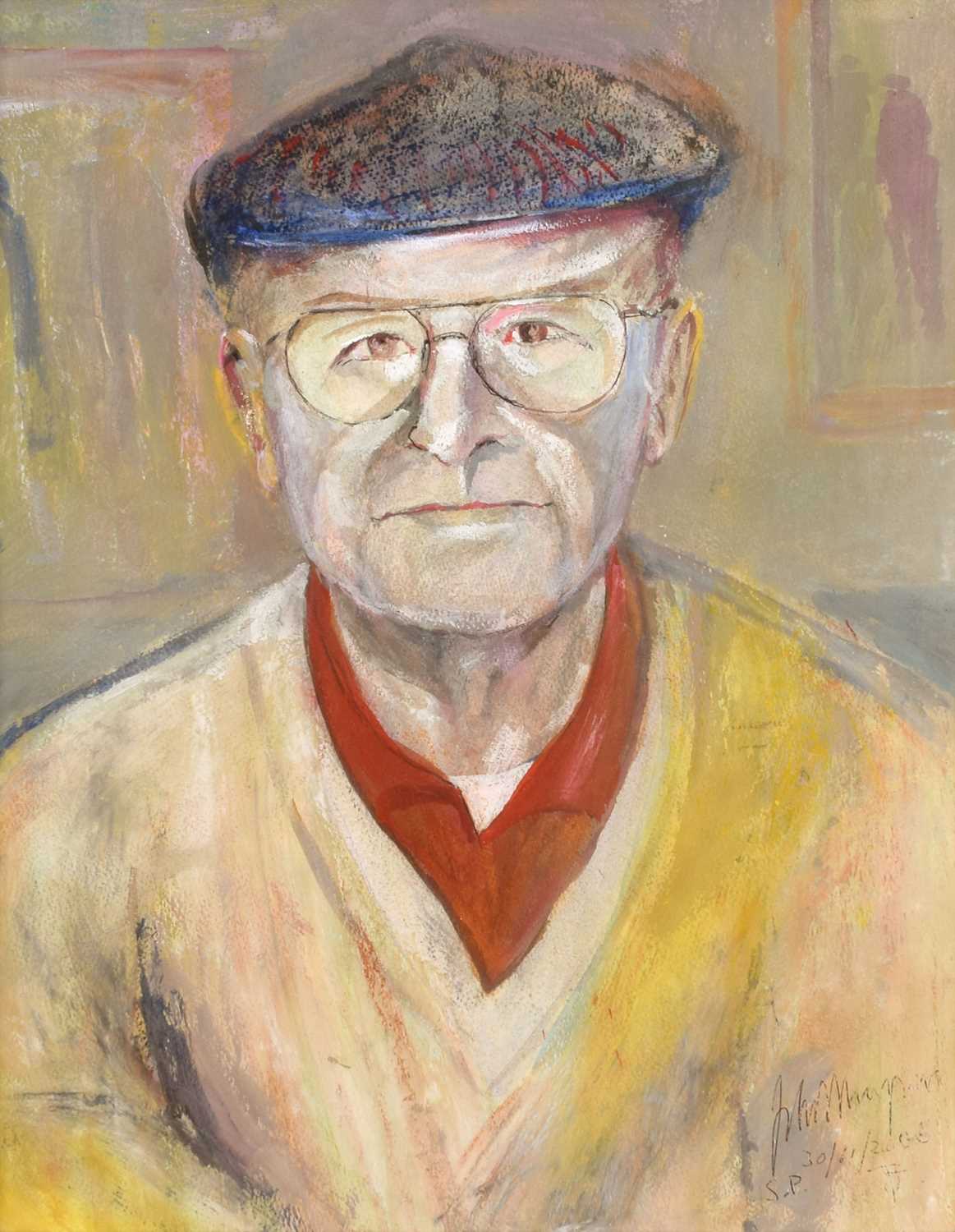 John Thompson (British 1924-2011) Self-portrait Signed, monogrammed and ...