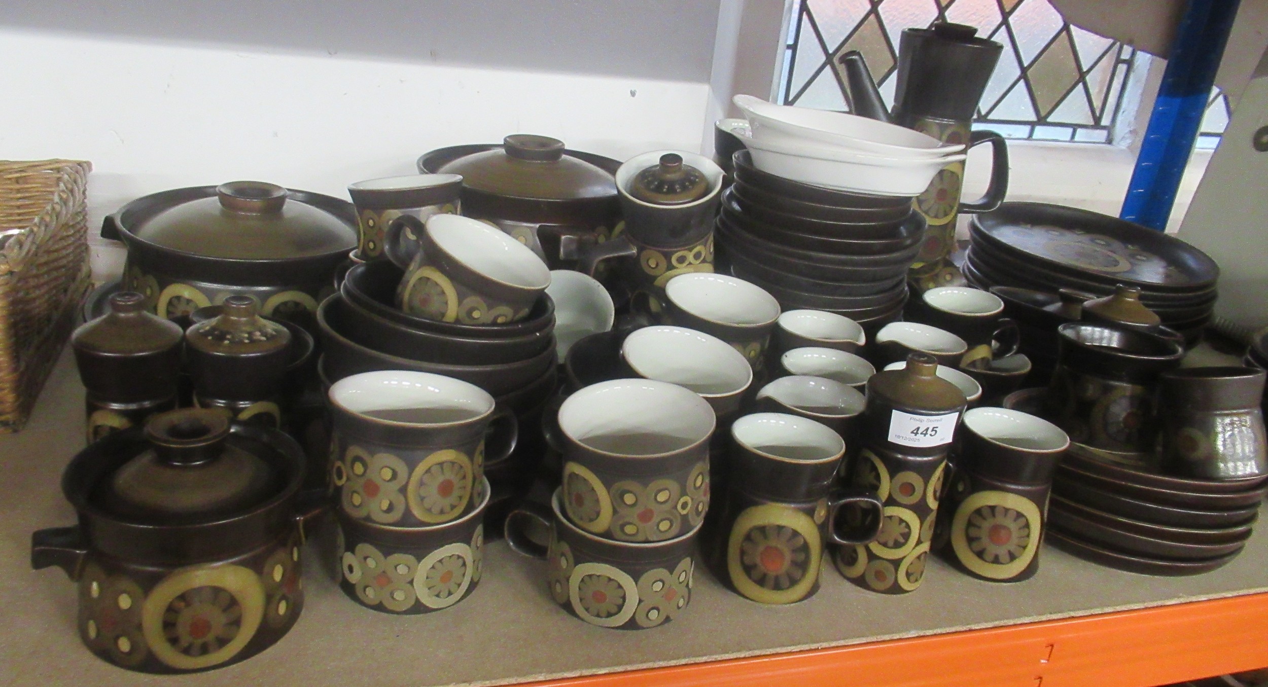 A collection of Denby Arabesque pattern china