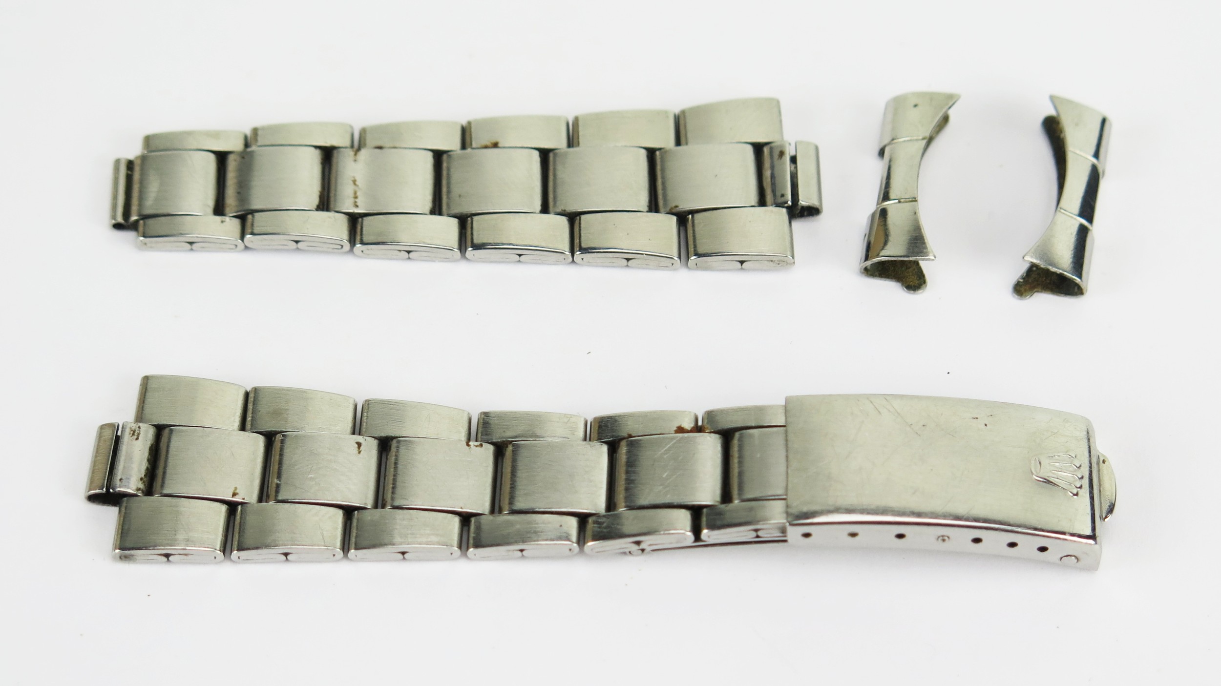 Rolex Oyster clasp stamped "4 71", 15cm long, 19mm end link, stamped ...