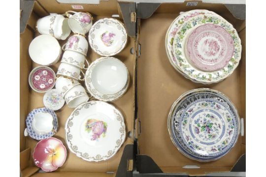 Lubern Bone China 22kt. Gold 'Pinkie' Part Tea Set to include:- six ...