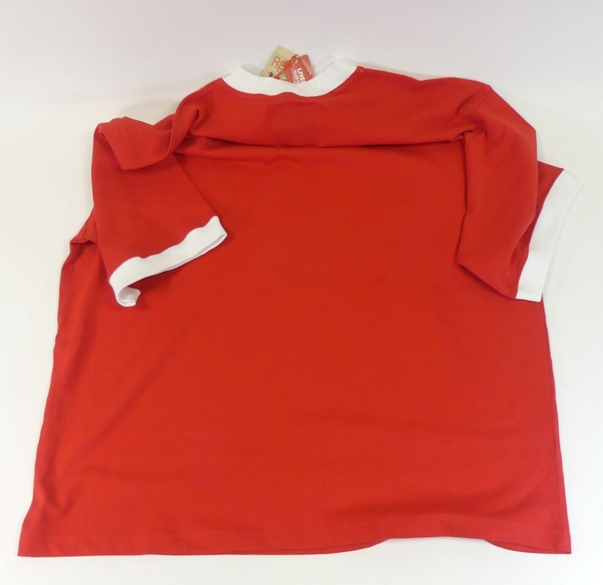 Retro style Liverpool FC t-shirt, signed by Sammy Lee, David Fairclough ...