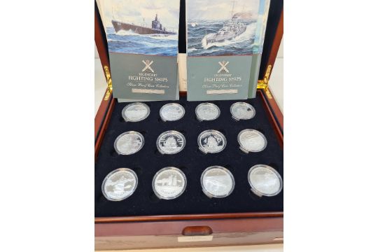 Royal mint silver proof "Legendary fighting ships" coin collection - 21 ...