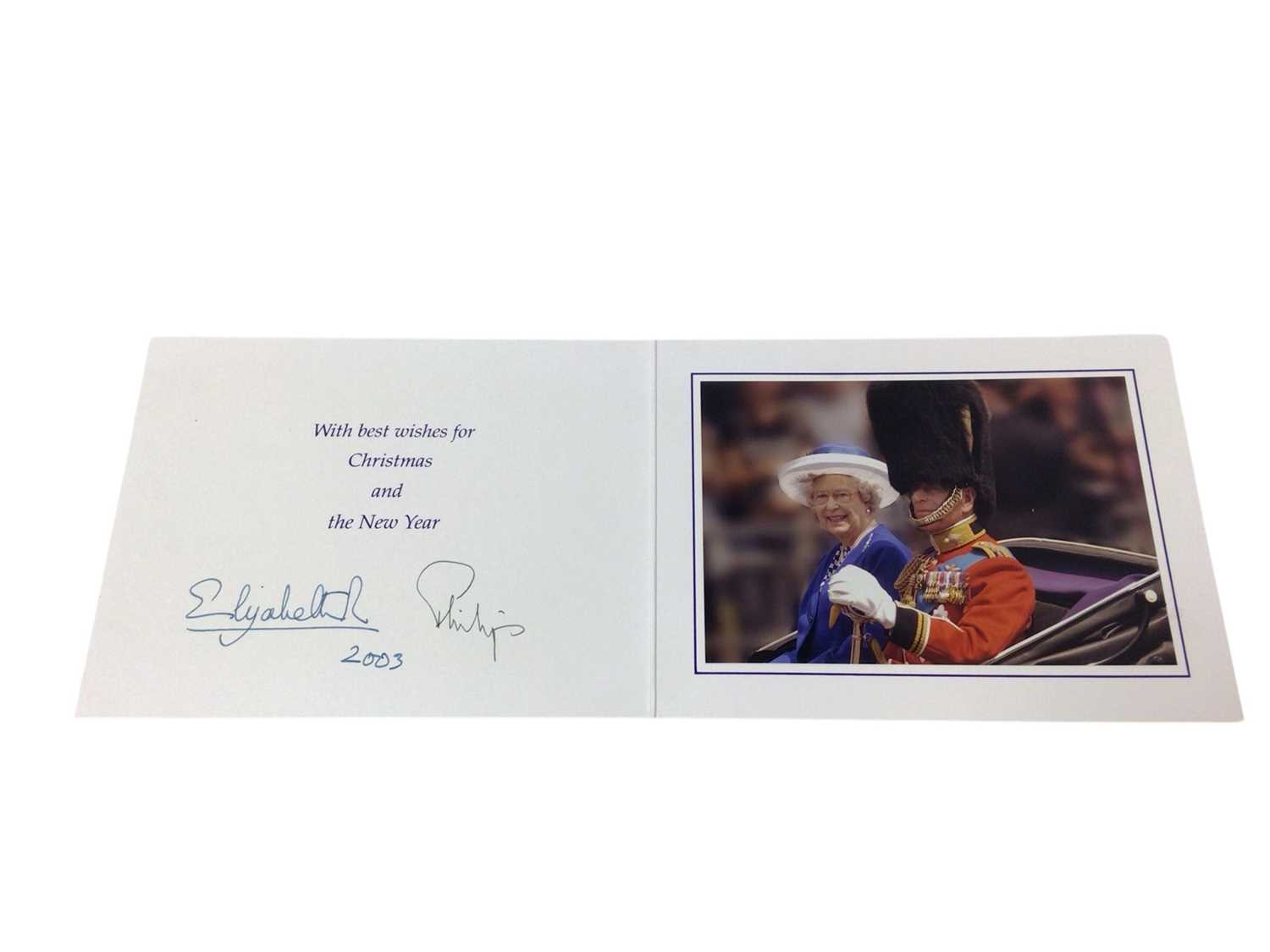 H.M. Queen Elizabeth II & H.R.H. The Duke of Edinburgh, signed 2003 ...