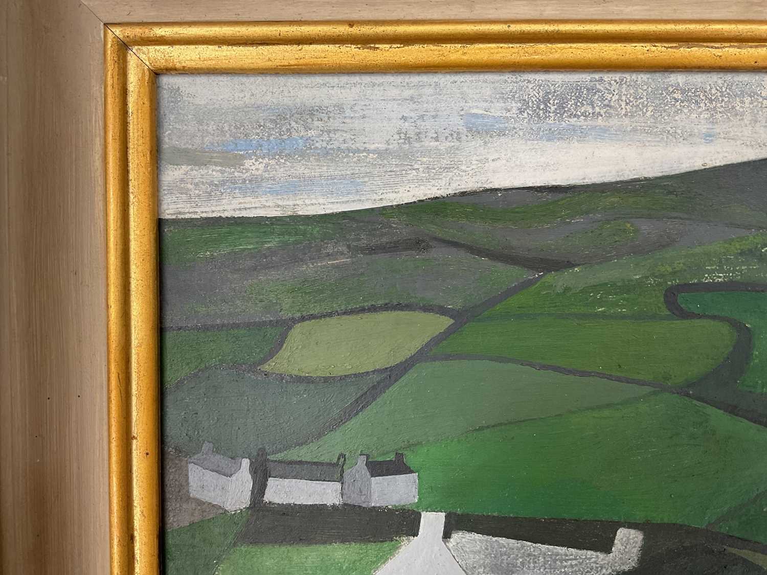 *David Haughton (1924-1991) oil on board - Tendrine, Cornwall, signed, dated '51, inscribed verso