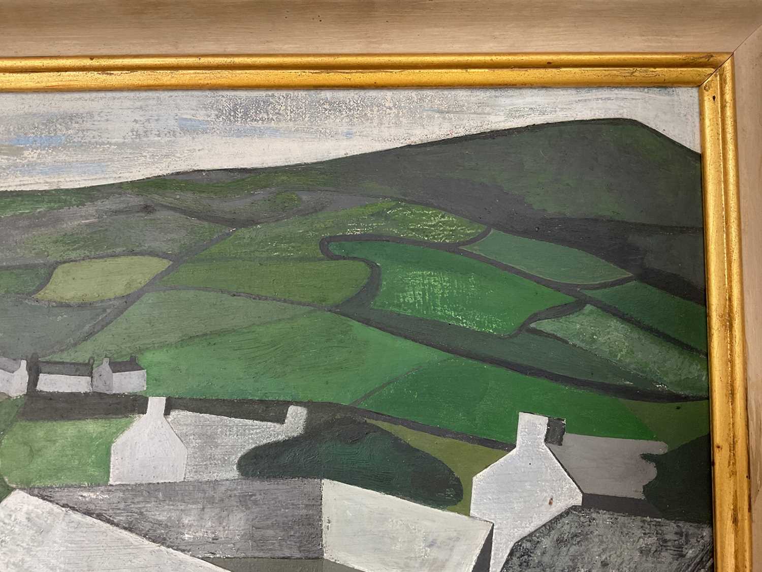 *David Haughton (1924-1991) oil on board - Tendrine, Cornwall, signed, dated '51, inscribed verso