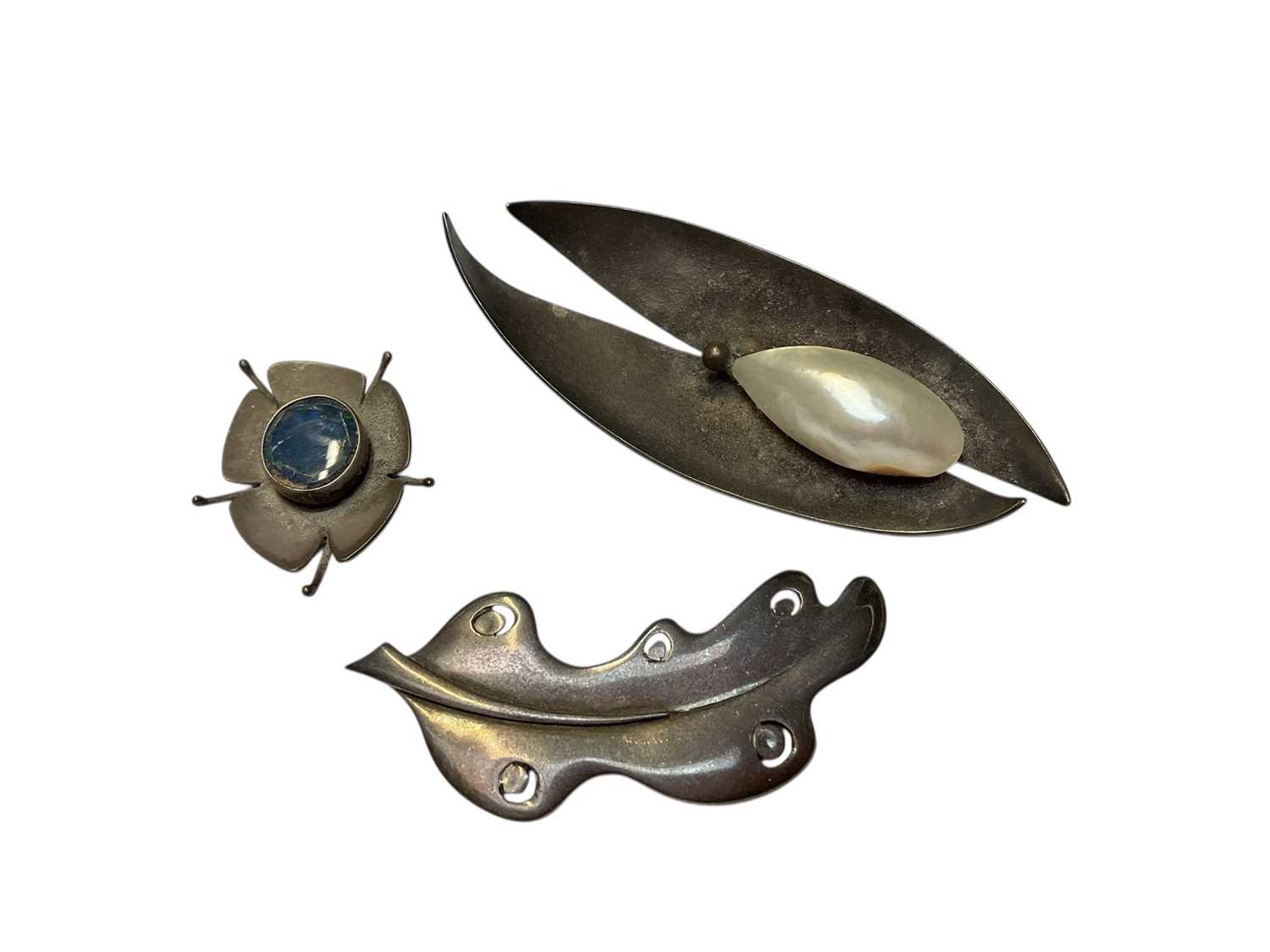 Anthony Paton Hawksley (1921-1991), jewellery to include an abstract ...