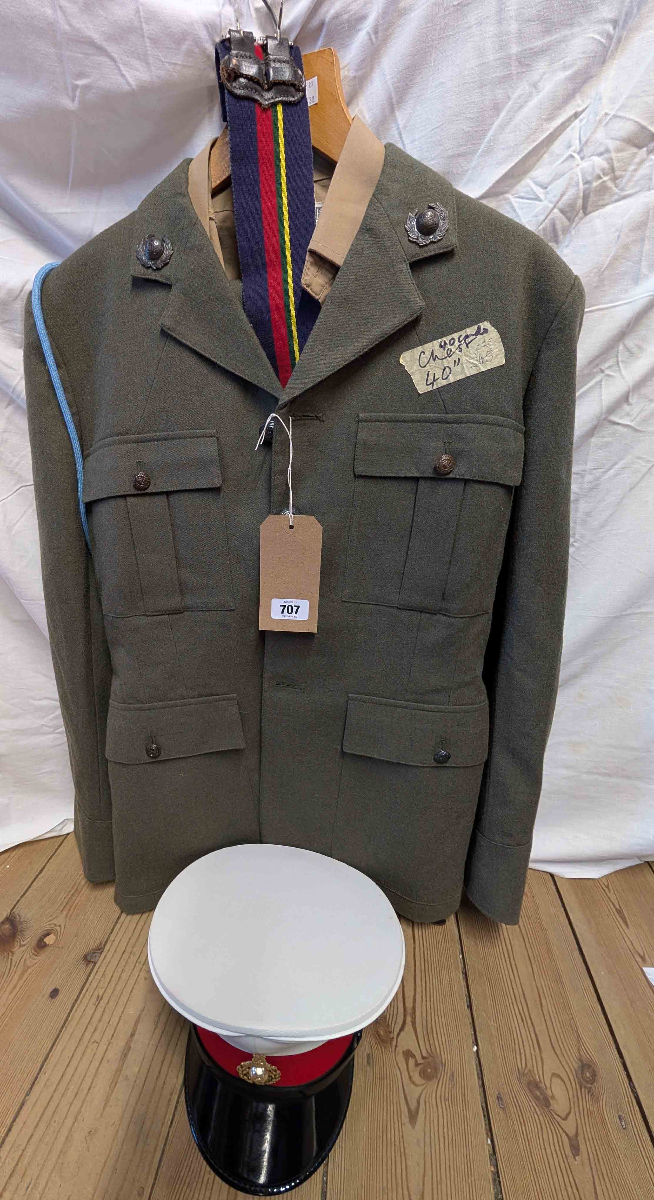 A Royal Marine No.5 Lovetts 40 Commando uniform comprising shirt ...