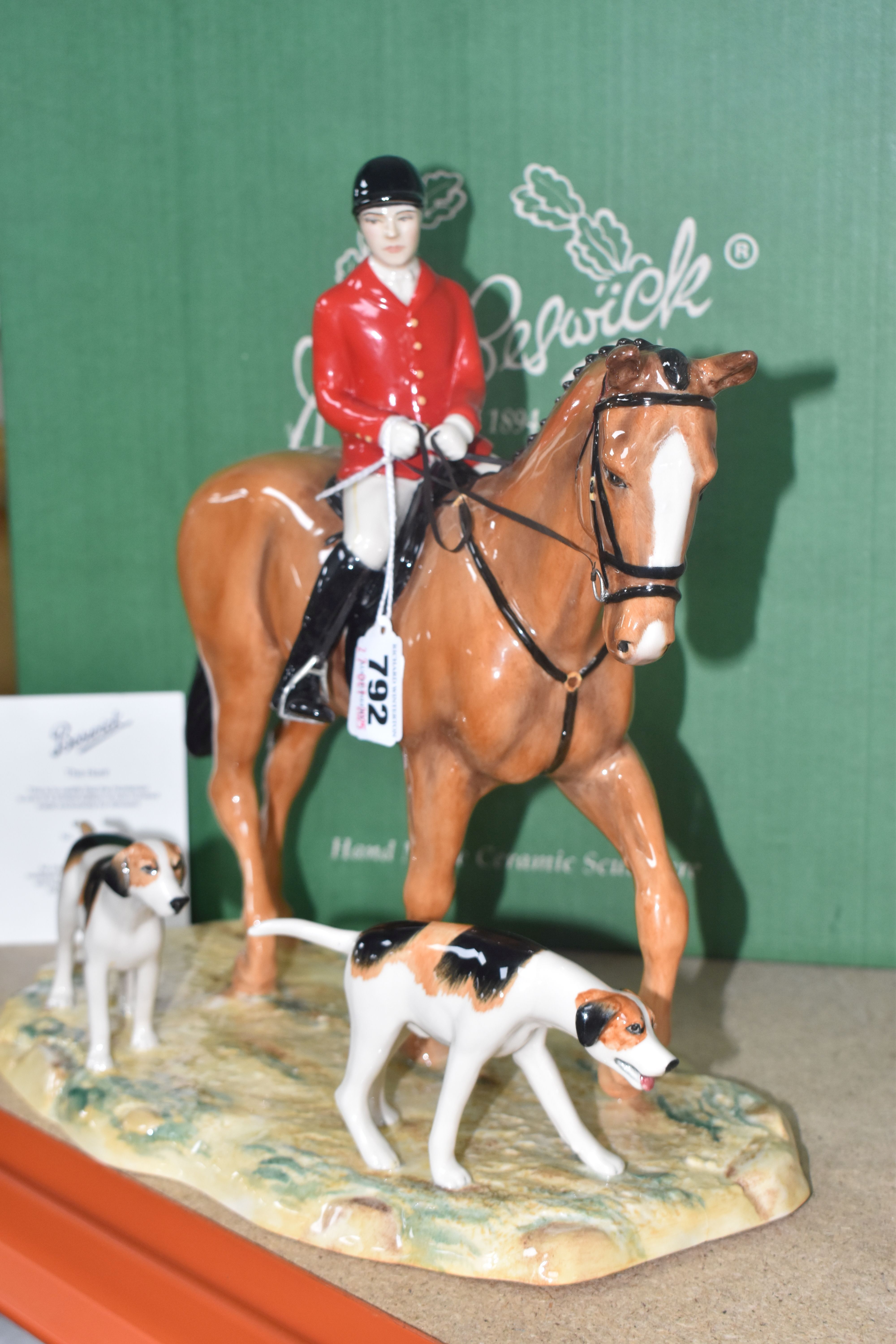 A BOXED LIMITED EDITION BESWICK 'THE HUNT' No. 20 of 100, modelled by ...