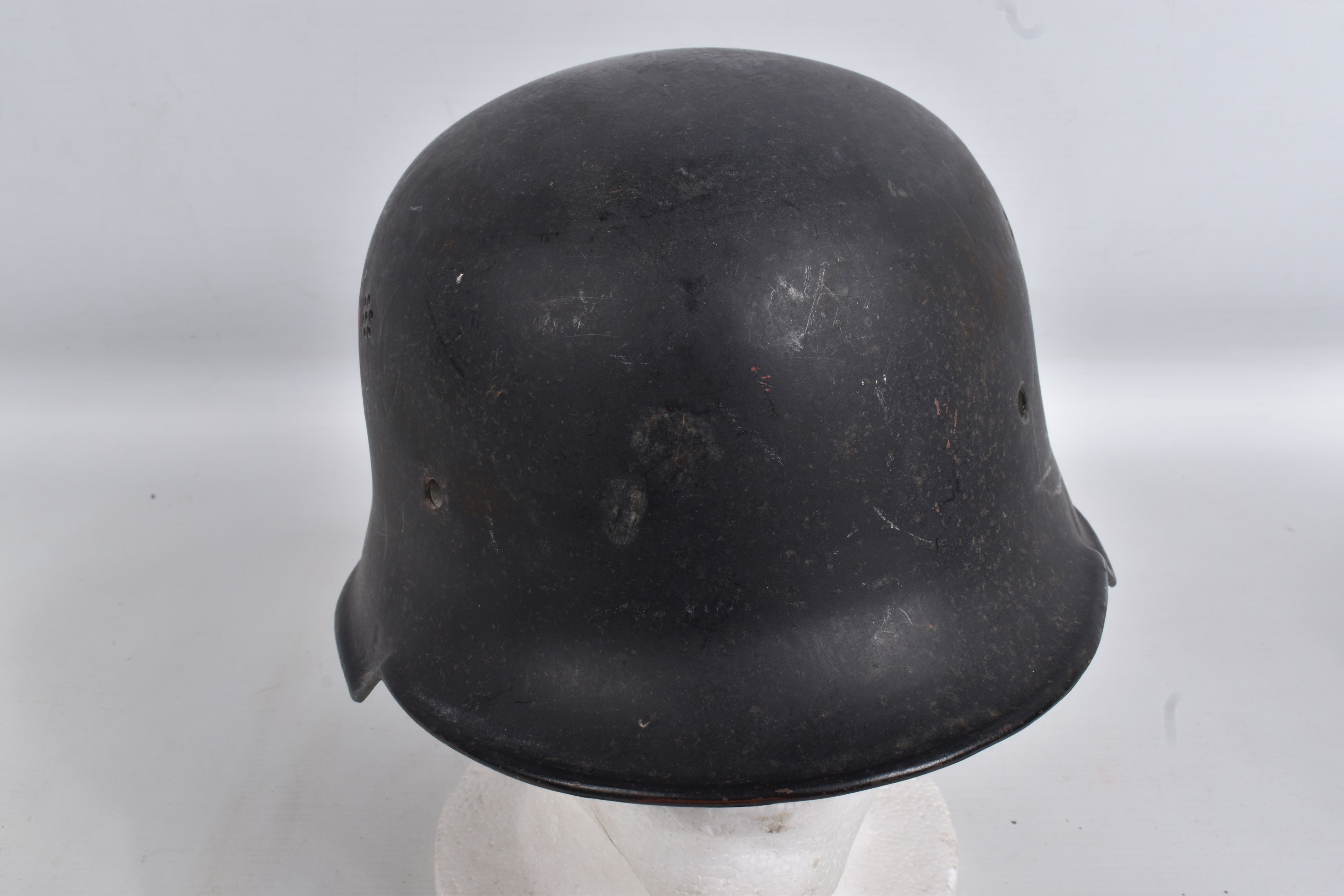 A WWII ERA GERMAN M34 NSDAP CIVIL POLICE HELMET WITH DOUBLE DECALS ...