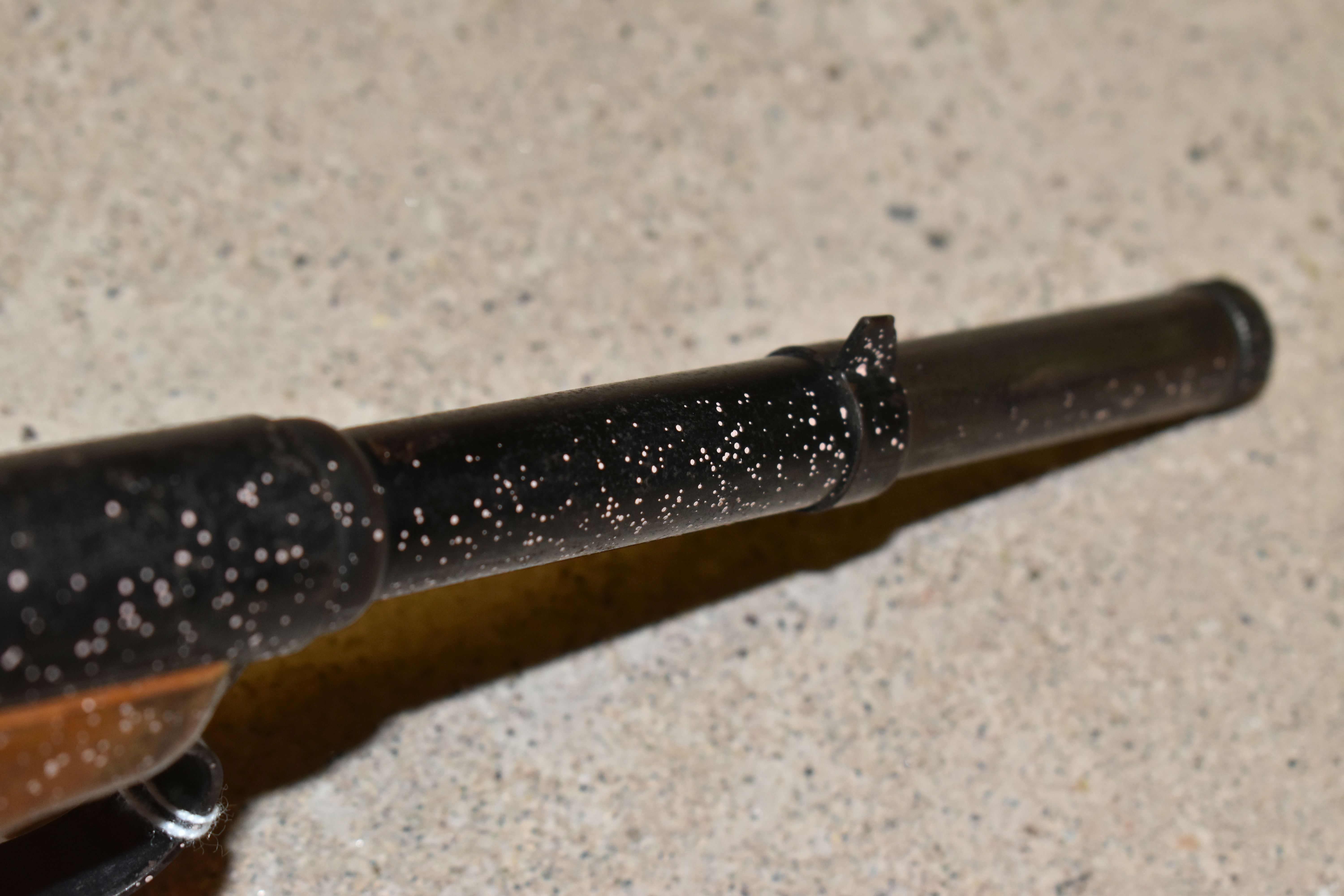 A DIANA MOD 2 .177 AIR PISTOL, in working order, paint splattered ...