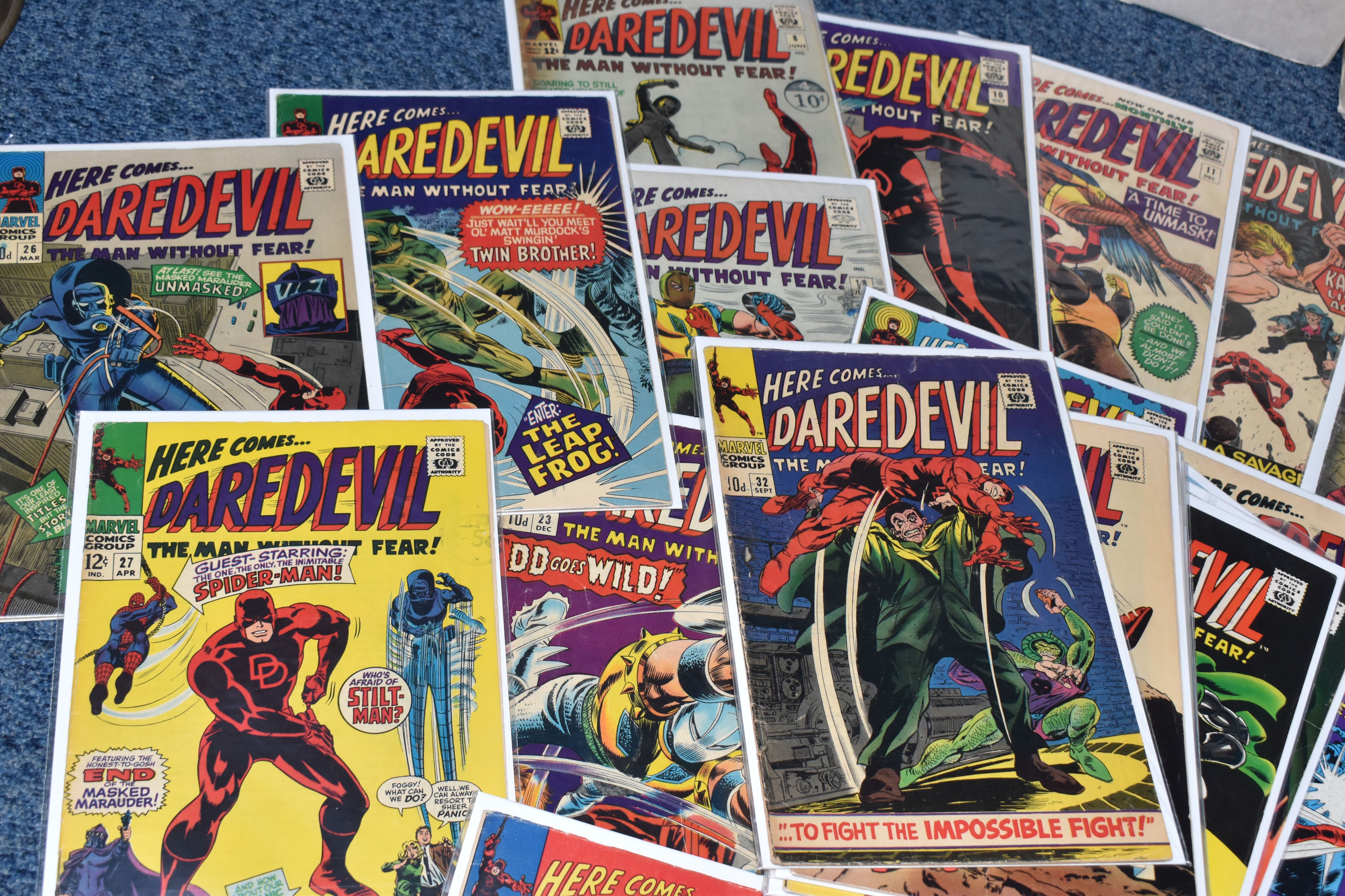 THREE BOXES OF DAREDEVIL MARVEL COMICS, includes over 360 Daredevil ...