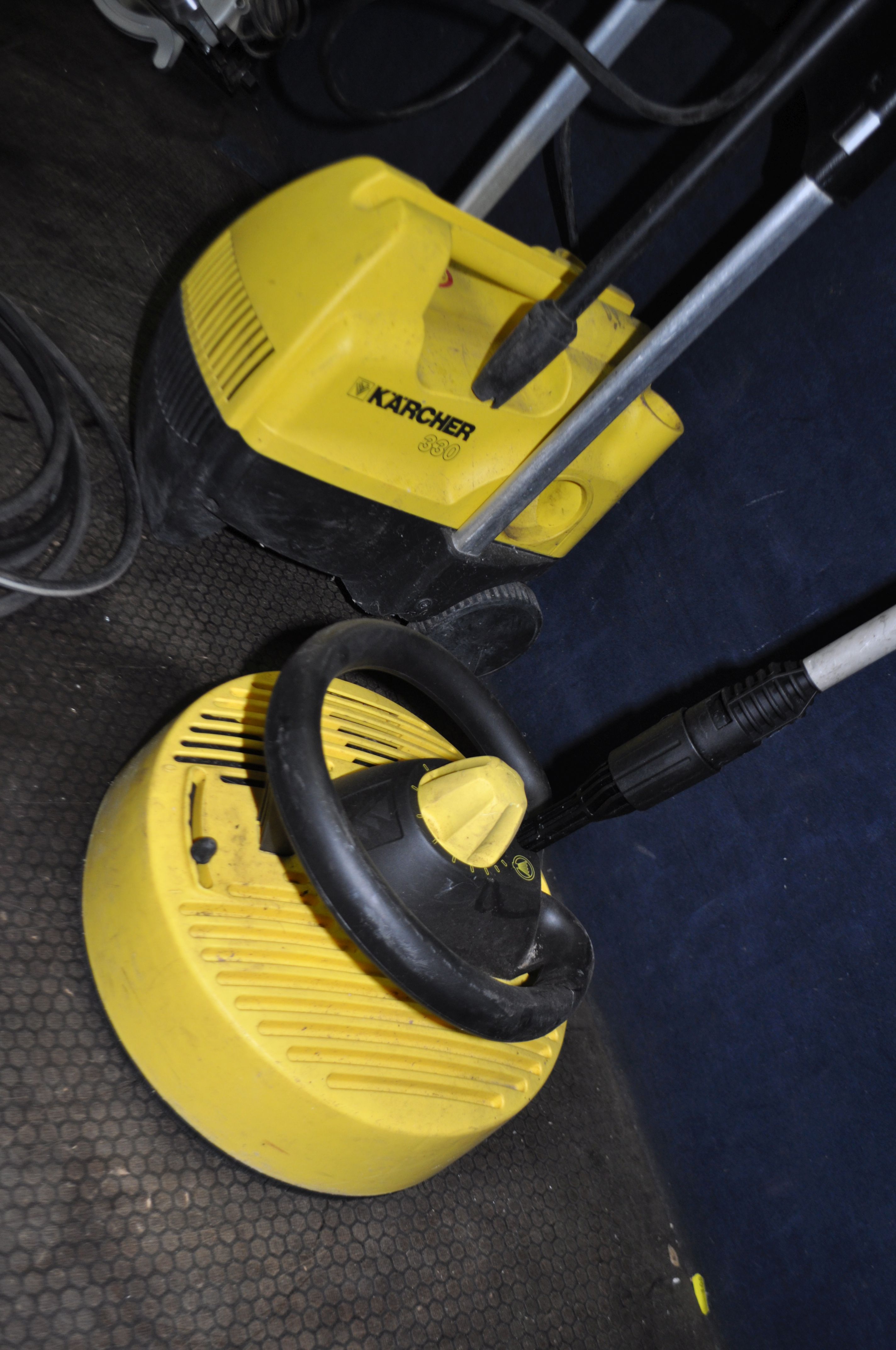 A KARCHER 330 PRESSURE WASHER with lance, one nozzle and patio head ...
