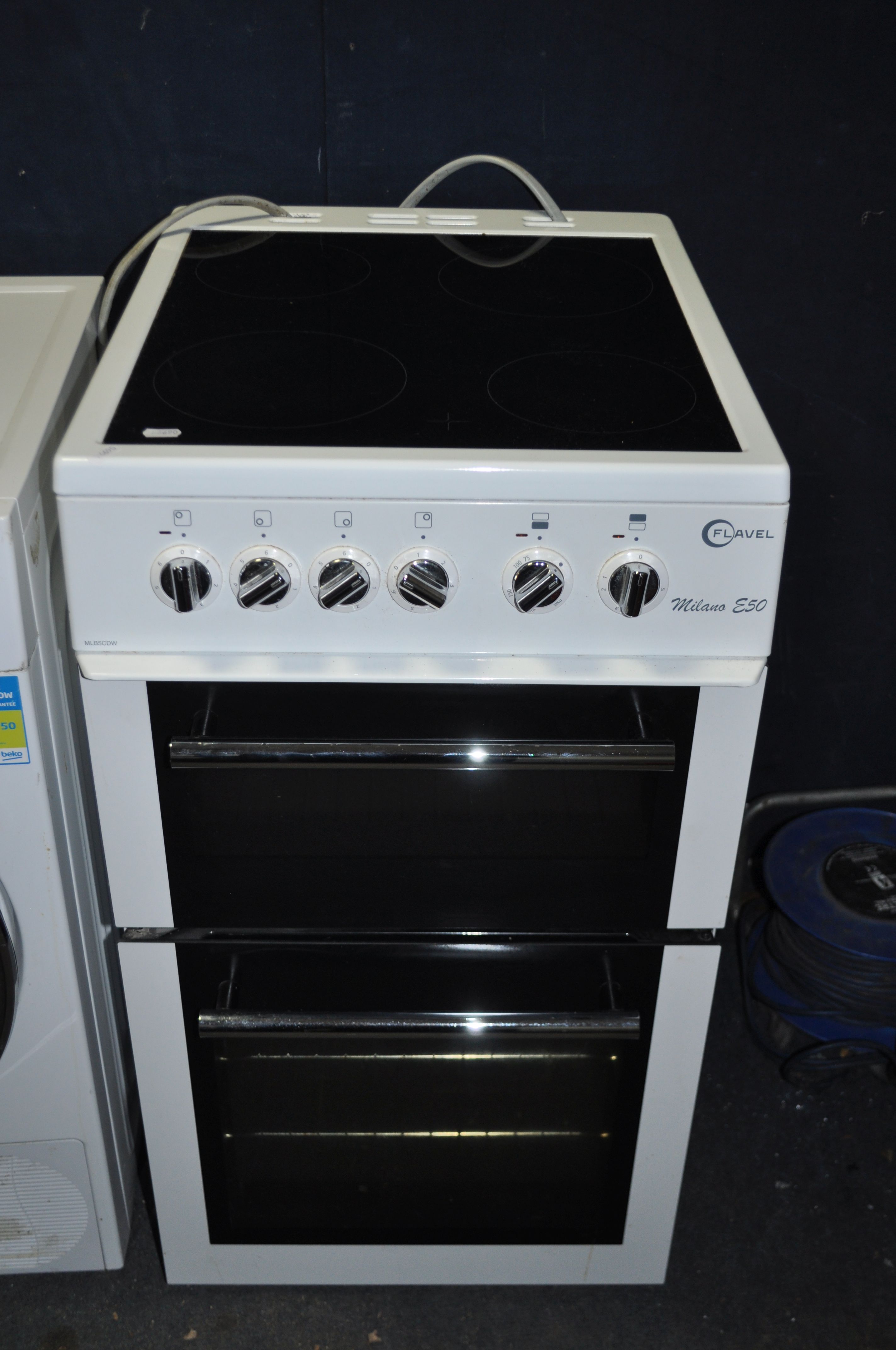 A FLAVEL MILANO E50 ELECTRIC COOKER with ceramic hob and double oven ...