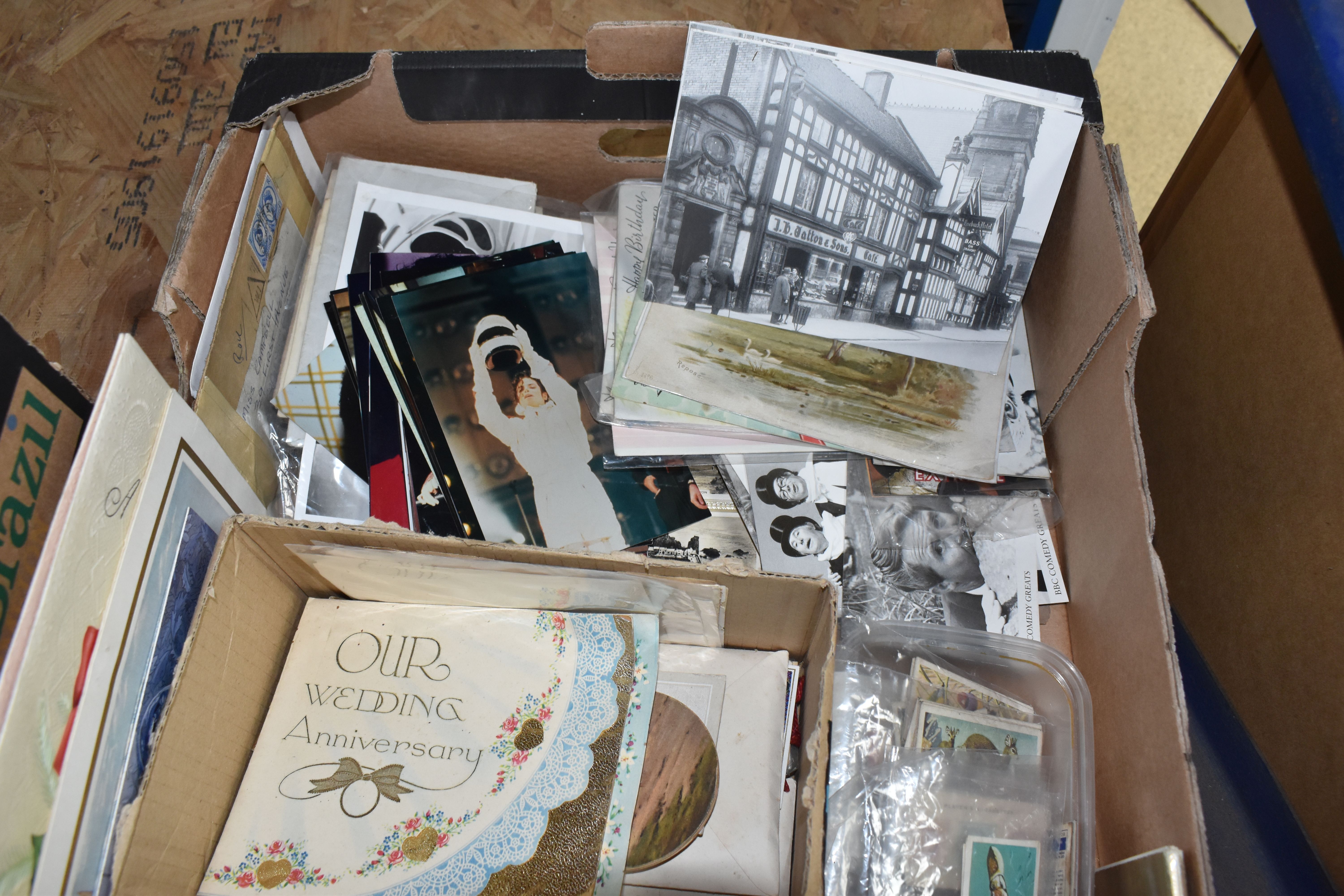 FOUR BOXES OF ASSORTED EPHEMERA to include a quantity of assorted ...
