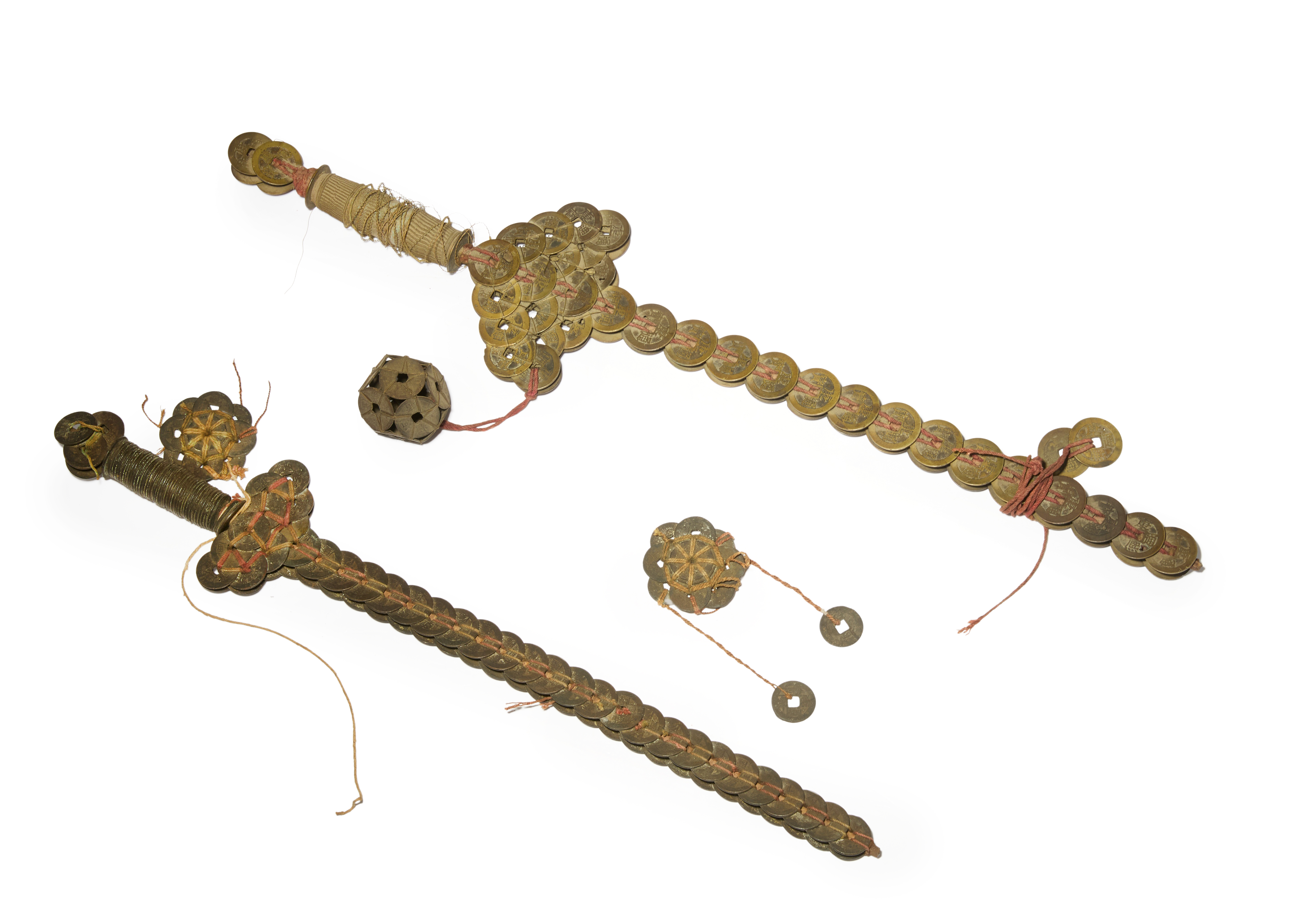 Two Burmese decorative swords Early 20th century Made from Chinese ...