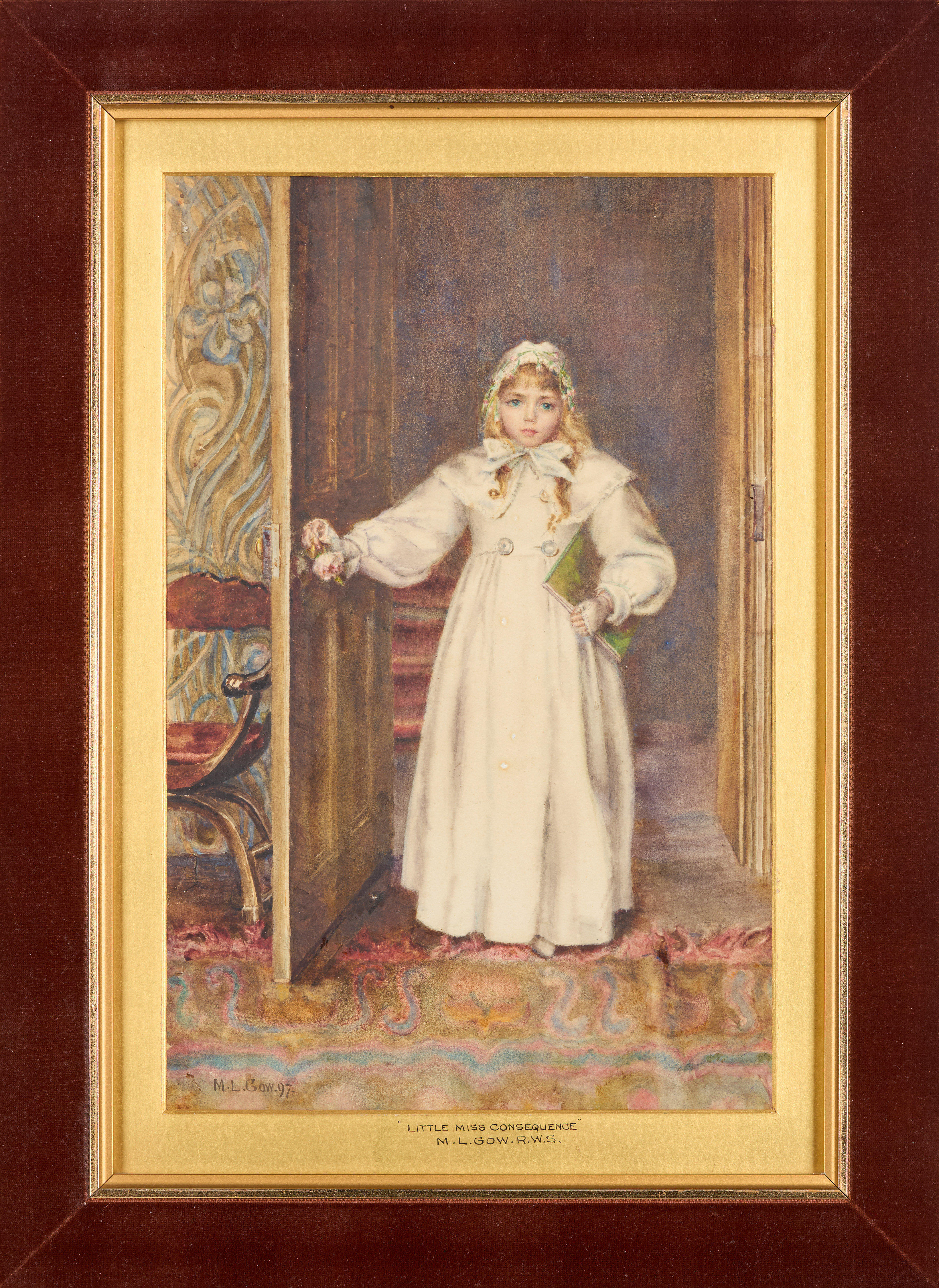 Mary Lightbody Gow, RI, British 1851-1929- Little Miss Consequence ...
