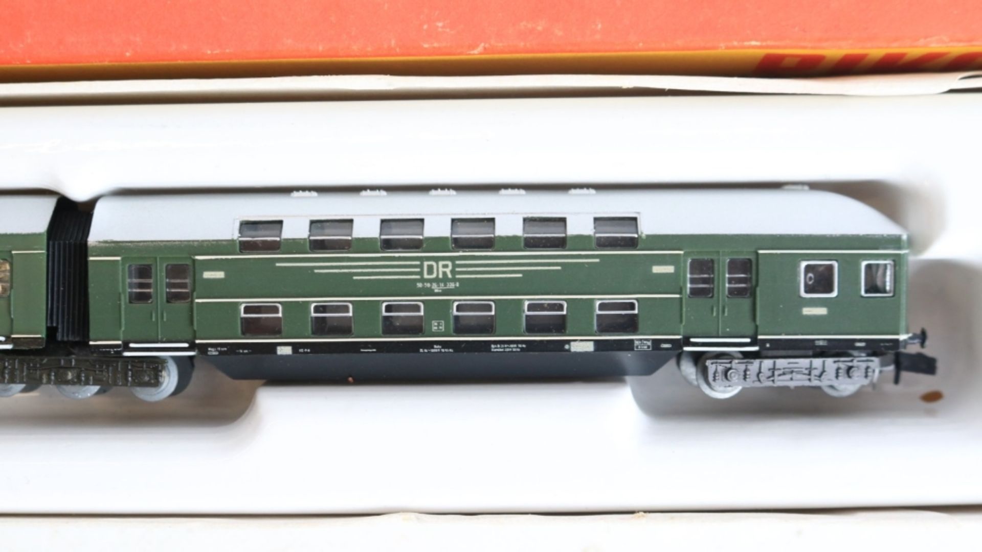 Piko N gauge 4 piece double deck DR German Railways car set ...