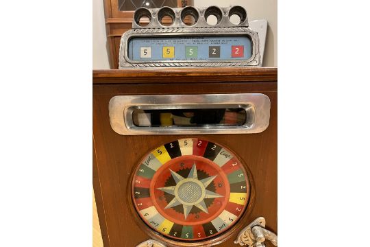 Spinning dial slot machine, H66cm