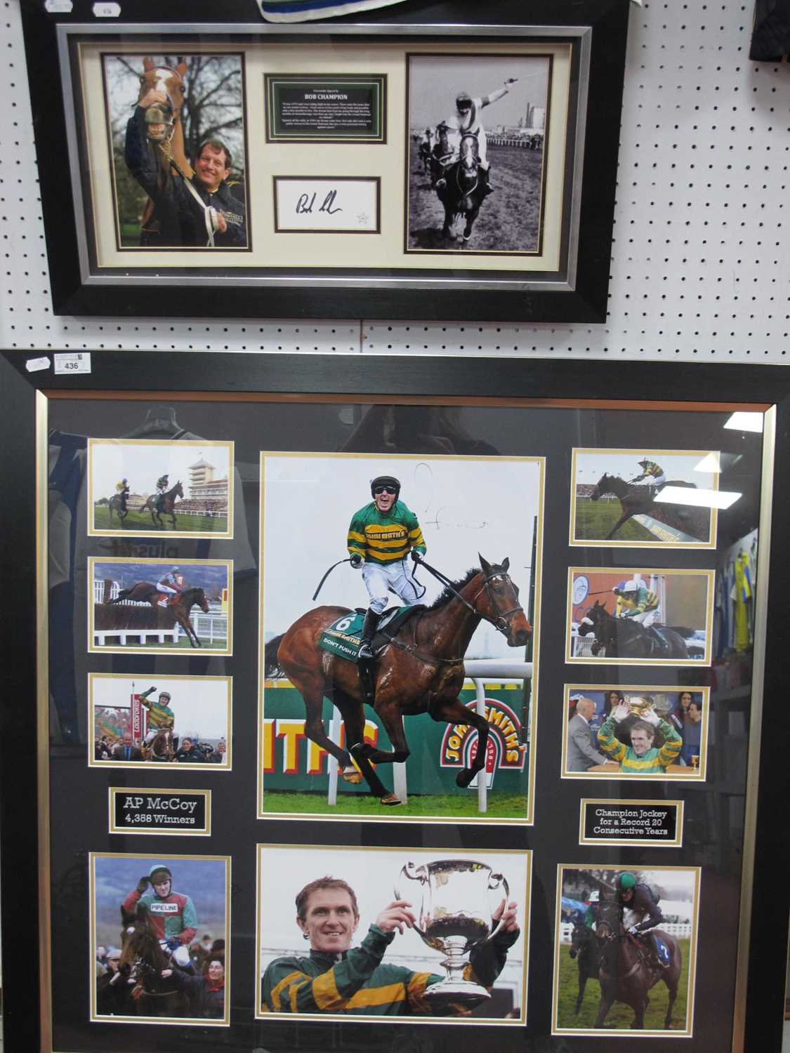 Horse Racing, A.P. McCoy Autograph, black pen signed (unverified) on an ...