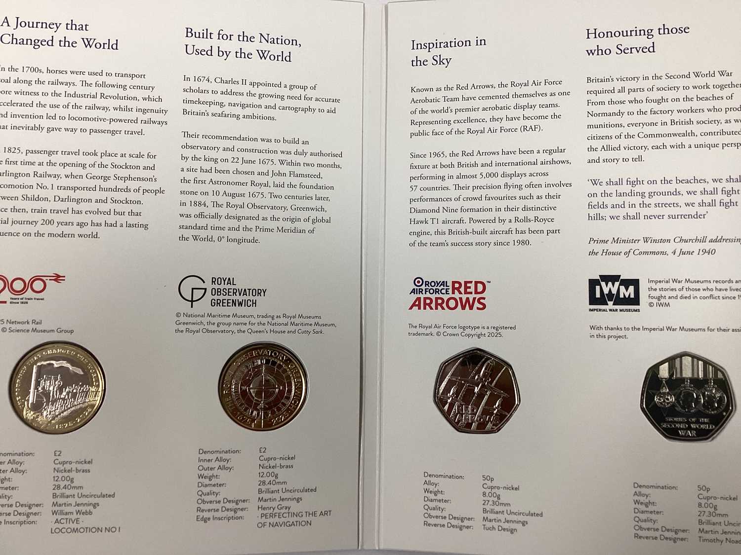 2025 Royal Mint UK Bunc Annual Coin Set, includes thirteen coins from ...