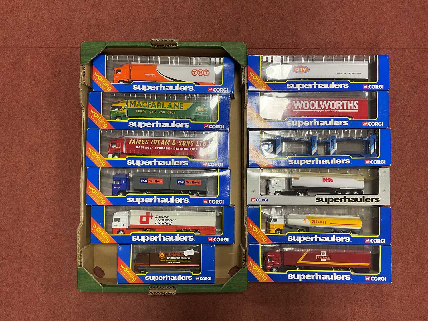 Twelve Corgi 'Super Haulers' Diecast Model Commercial Vehicles to ...