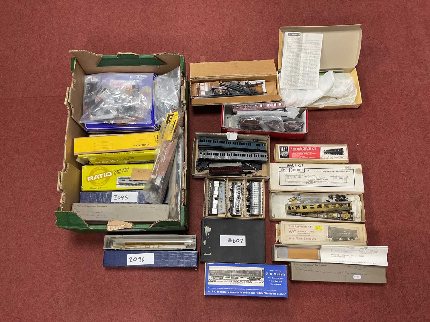 Twenty Plus 'OO' Gauge/4mm Passenger Coach Kits, by Ratio, Ian Kirk, PC ...