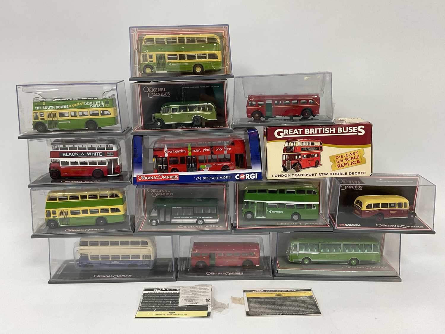 Fourteen 1:76 scale Diecast model vehicles by Corgi and Atlas Editions ...