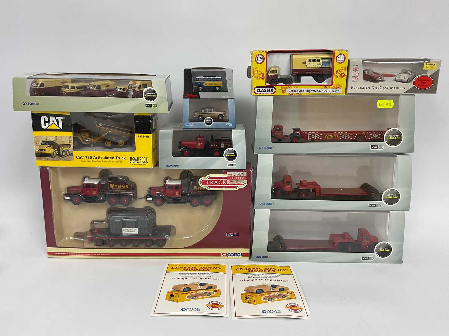Seventeen 1:76 / 1:87 scale Diecast model commercial vehicles and cars ...