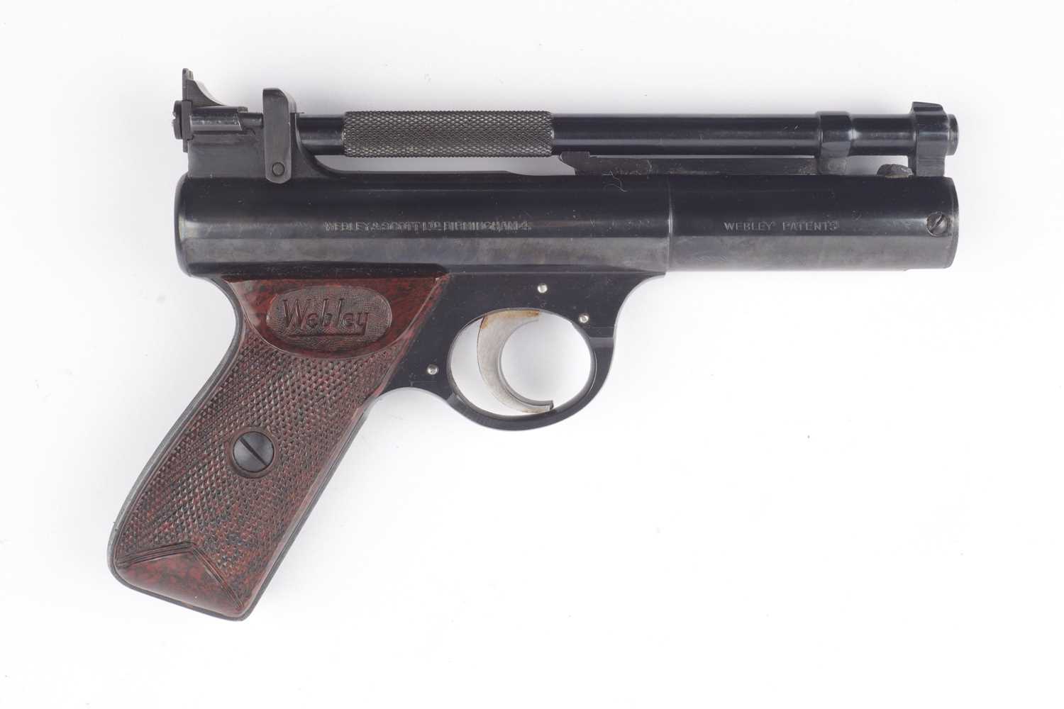 .177 Webley Senior air pistol, batch no. 160 c.1950, with original box ...