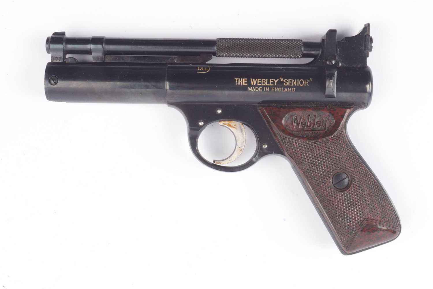 .177 Webley Senior air pistol, batch no. 160 c.1950, with original box ...