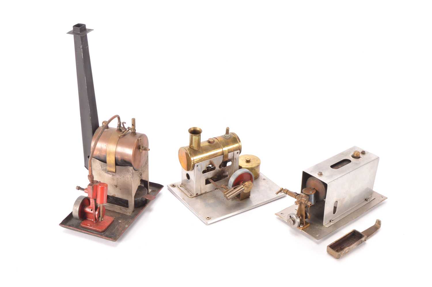 Three small British Oscillating Steam engines (3), one a Stuart Turner ...