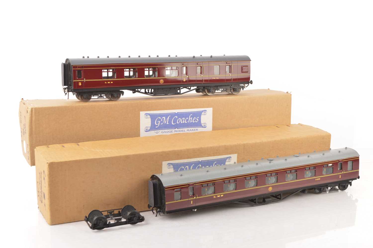 GM Coaches 0 Gauge Finescale a pair of Kitbuilt LMS Coaches (2 ...