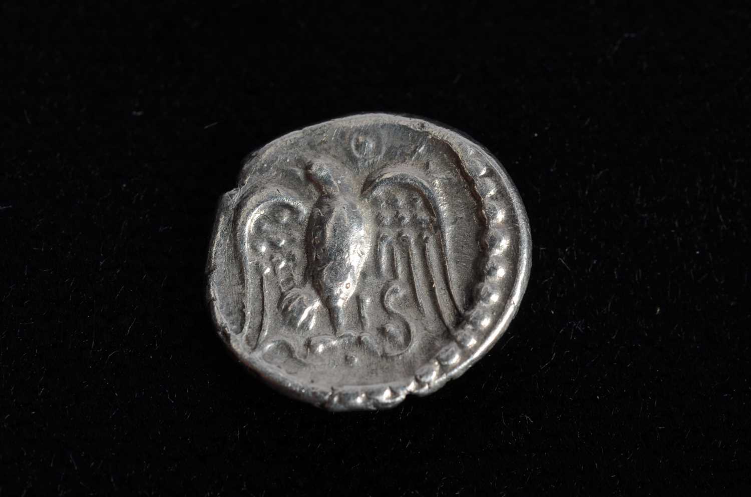 A small Roman silver coin, from the reign of Epatticus, 1.29g