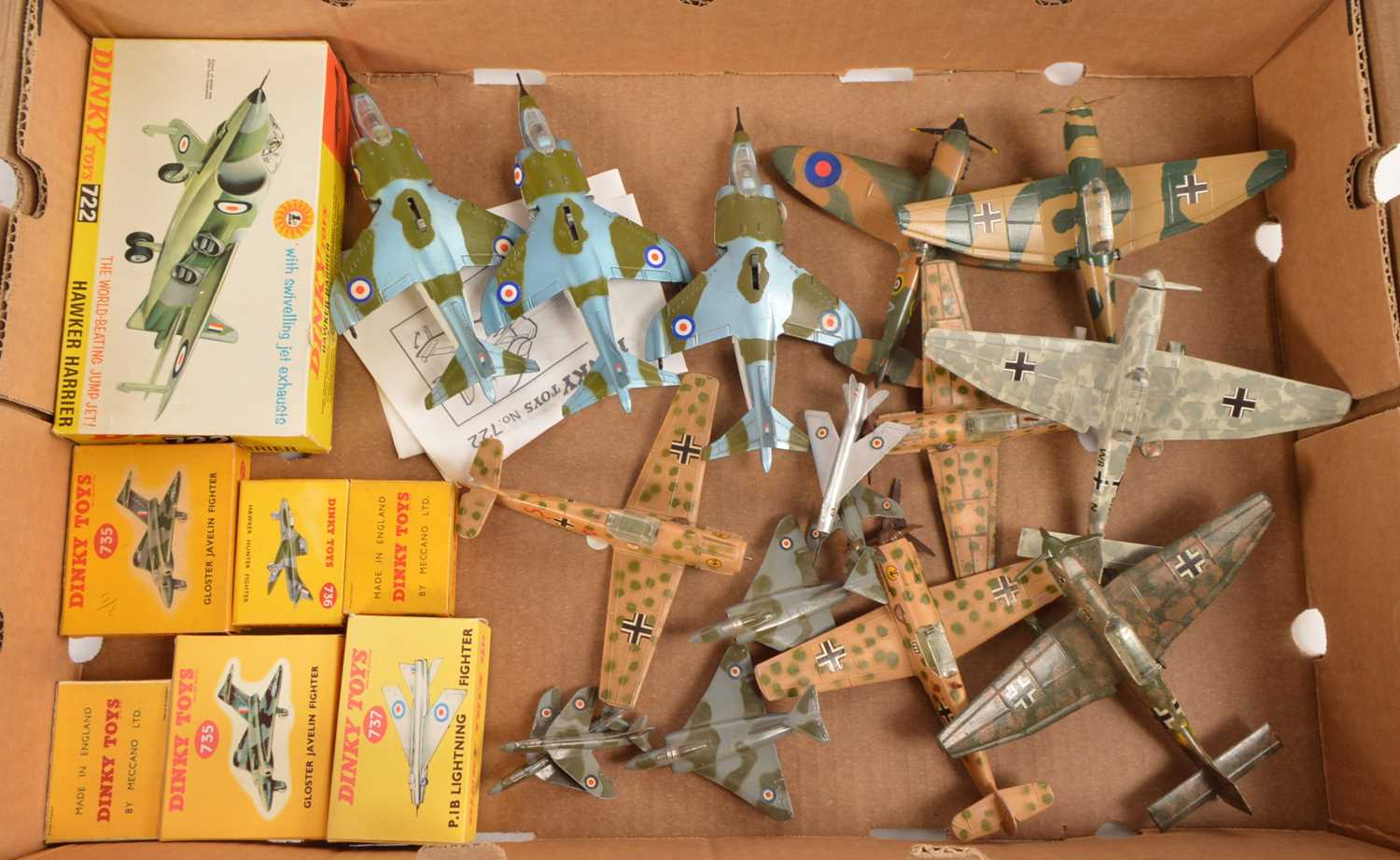 Dinky diecast Fighter aircraft (16), comprising in original boxes Dinky ...