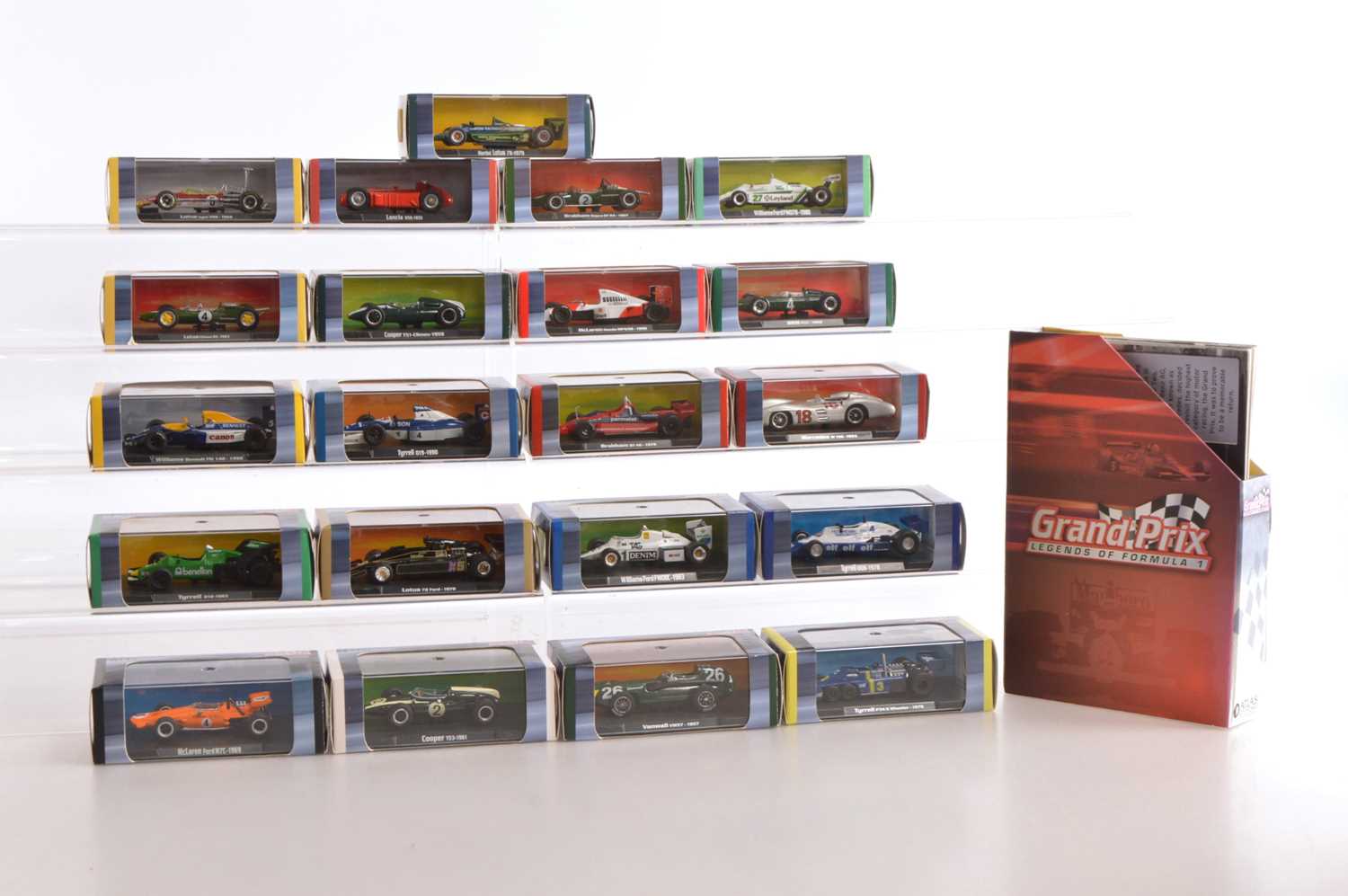 Atlas Editions Grand Prix Legends (21), all cased with card sleeves and ...