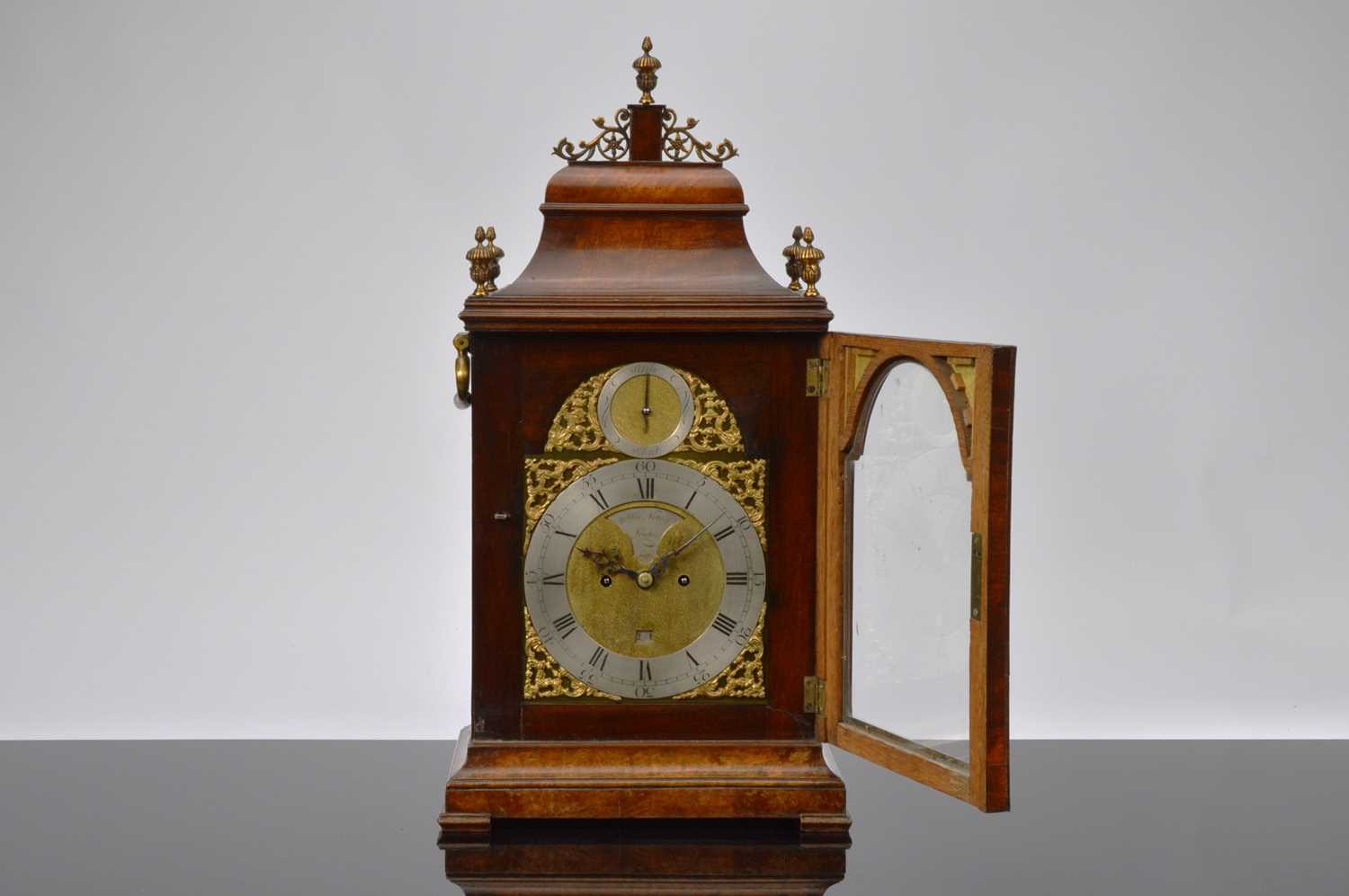 A George III period striking bracket clock by Eardley Norton, total ...