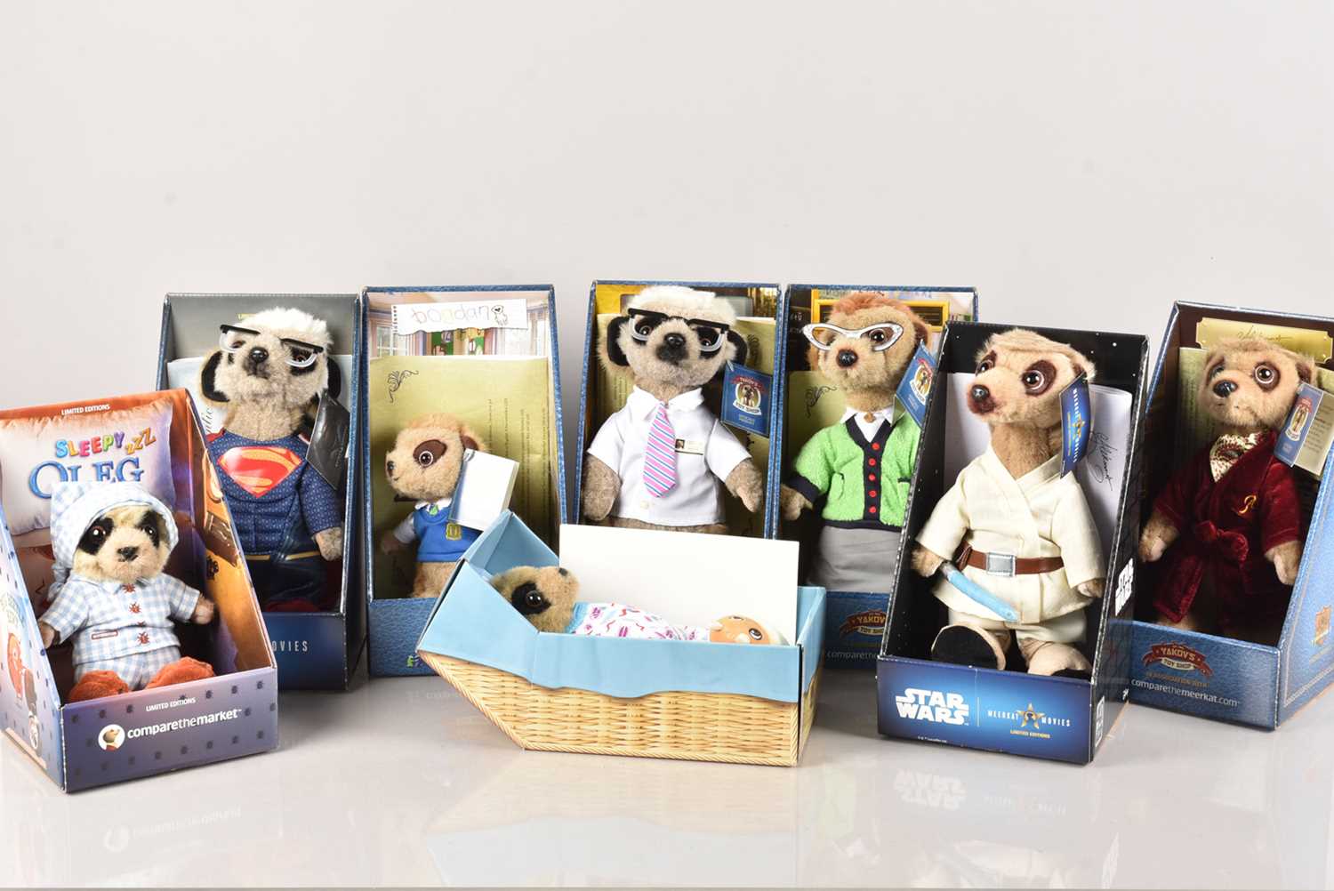 A collection of Compare The Market Meerkat Collectables, various ...