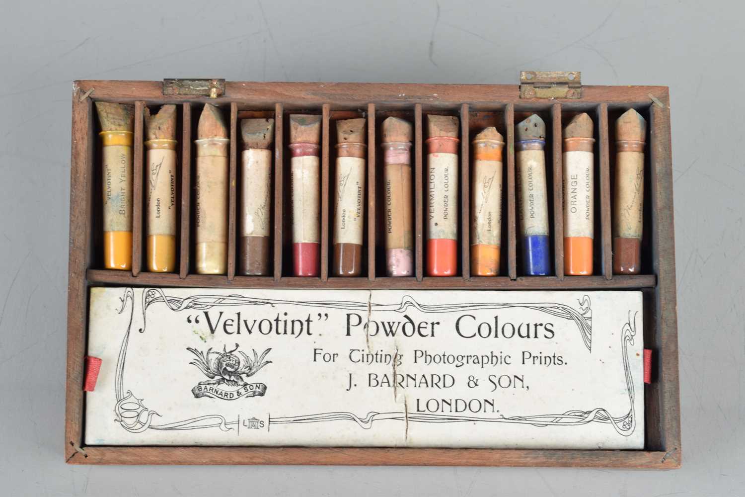 A Set of Velvotint Powder Colours, made by J. Barnard & Son, for ...