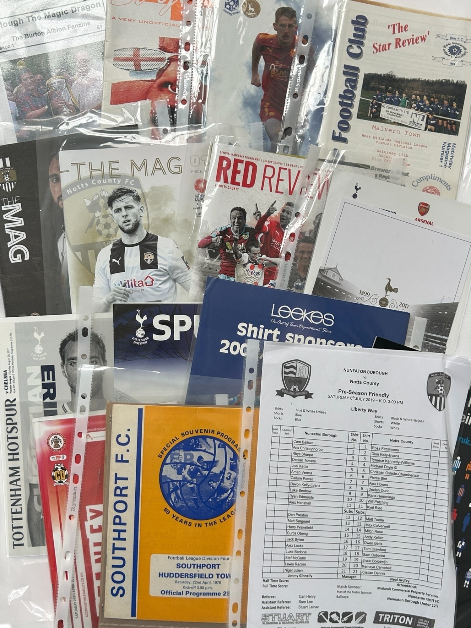 SIX BOXES FULL OF FOOTBALL PROGRAMMES, 500 PLUS PIECES, MAINLY ENGLISH ...