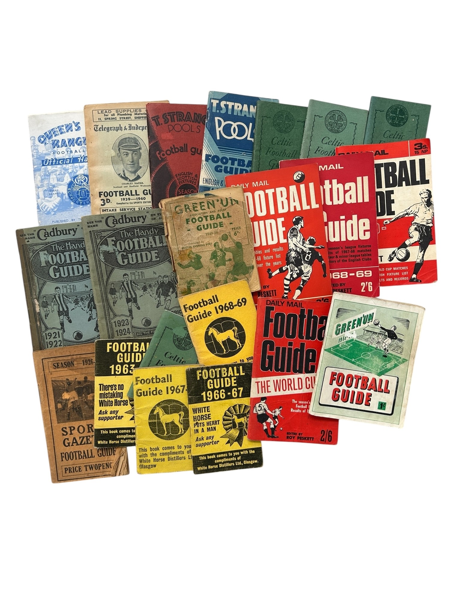 COLLECTION OF FOOTBALL HANDBOOKS, X20 HANDBOOKS/ GUIDES, 1921/22 1923/ ...