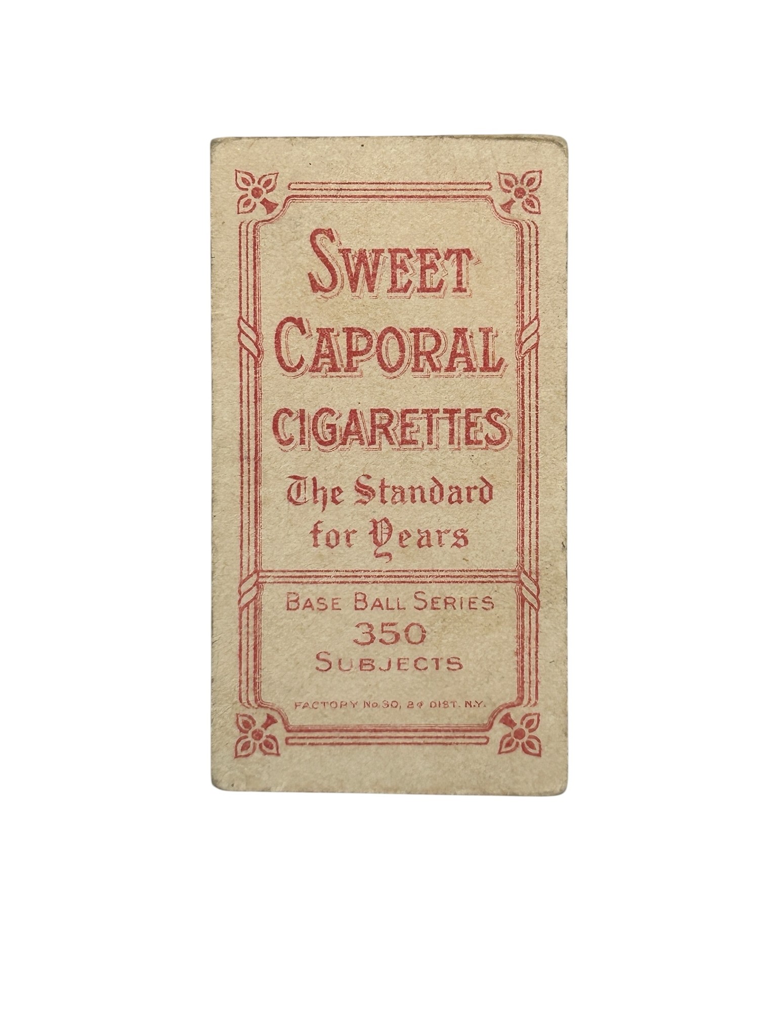 1909-11 T206 SWEET CAPORAL BASEBALL CIGARETTE CARD, DAN MCGANN ...