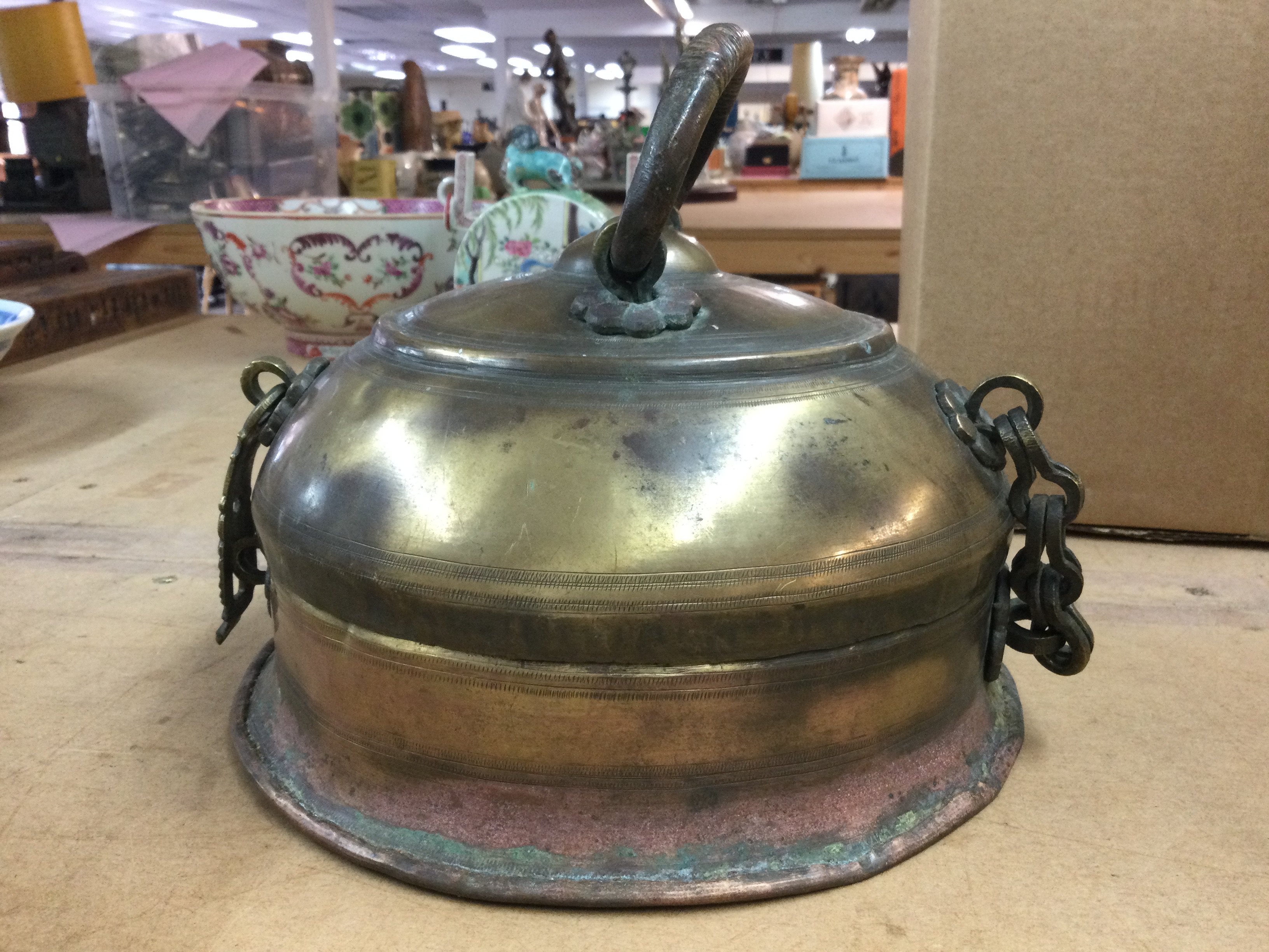 A brass Pan Daan Betel / Chapati
