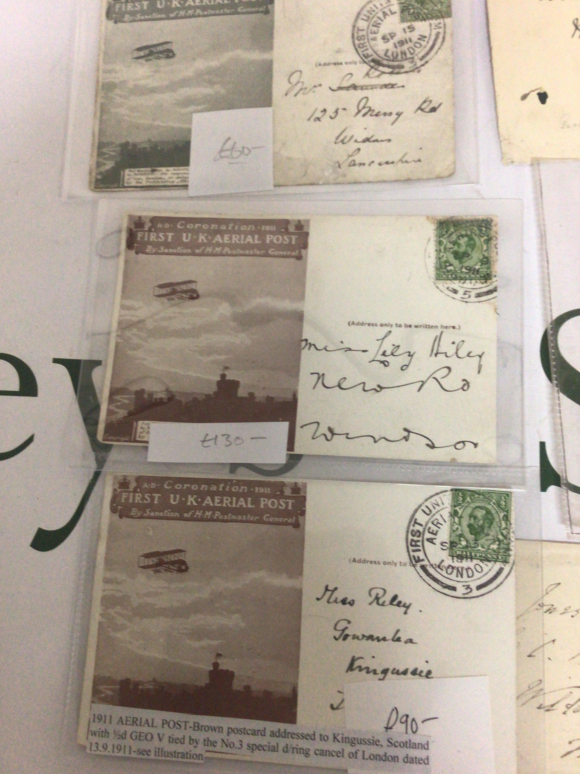 An intresting collection of Postal Covers including two Victorian ...