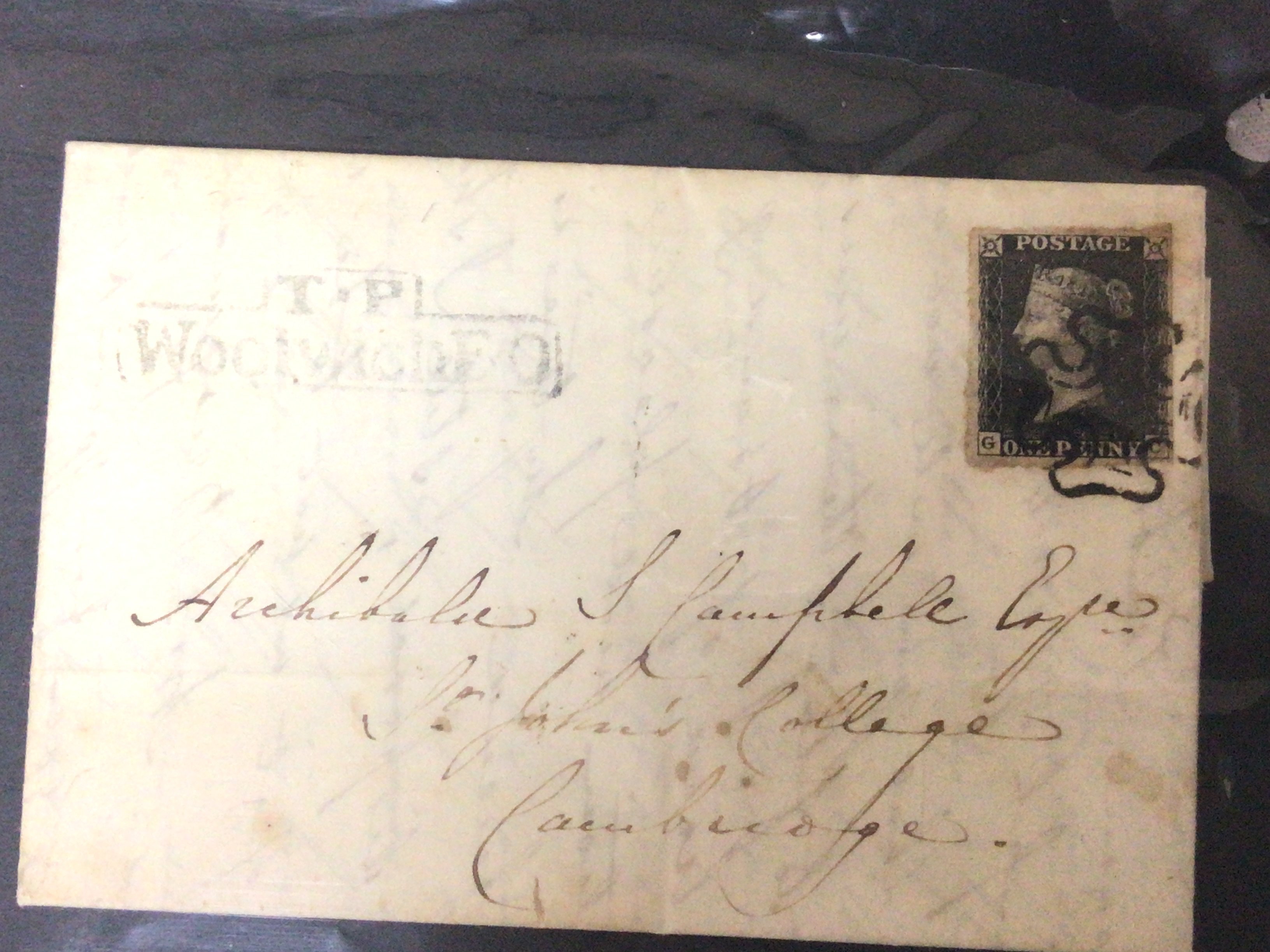 A Nice example of an 1840 postal covers many with London - Cambridge ...