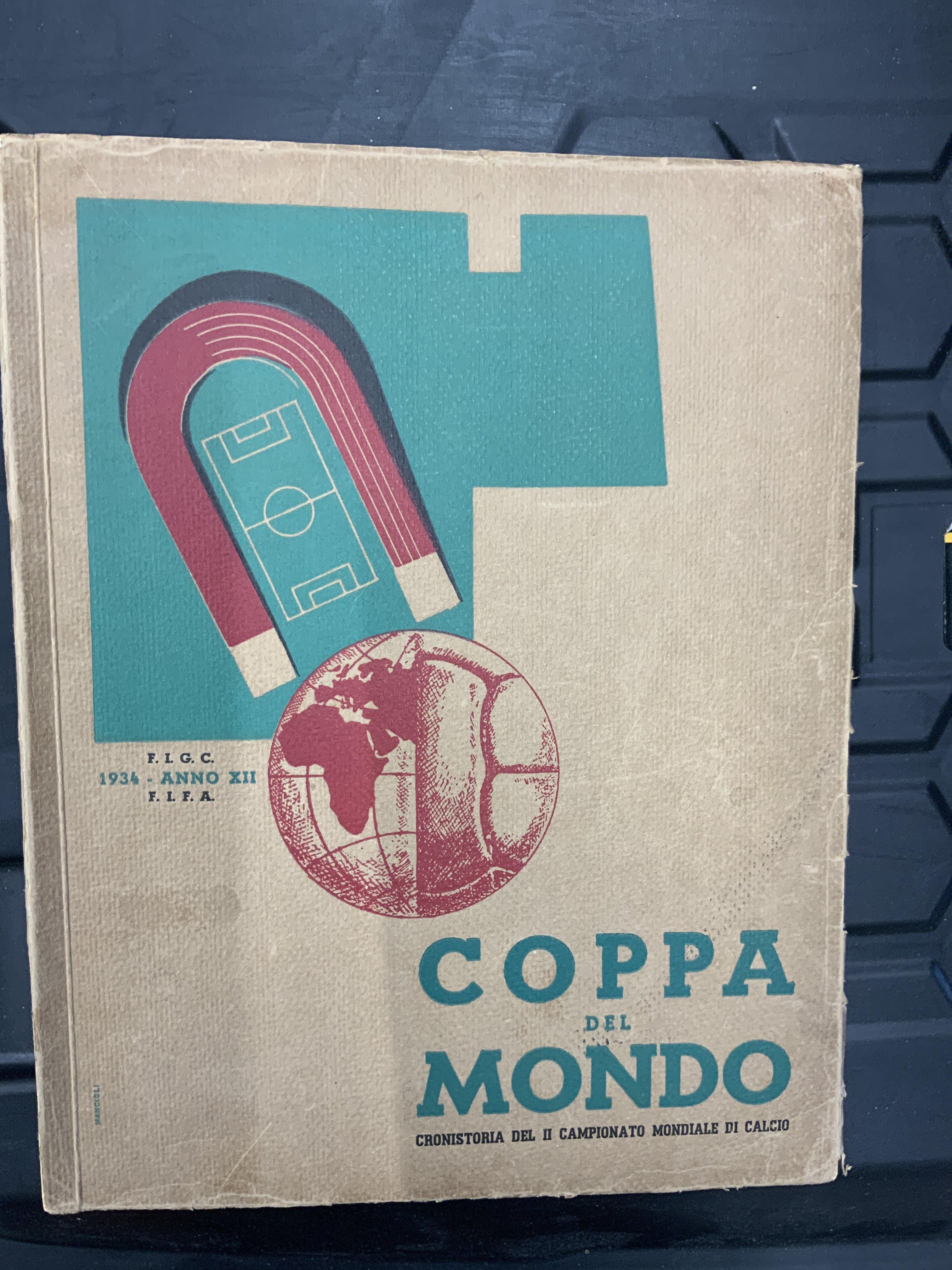 1934 Football World Cup Report Book: Incredibly rare soft cover book ...
