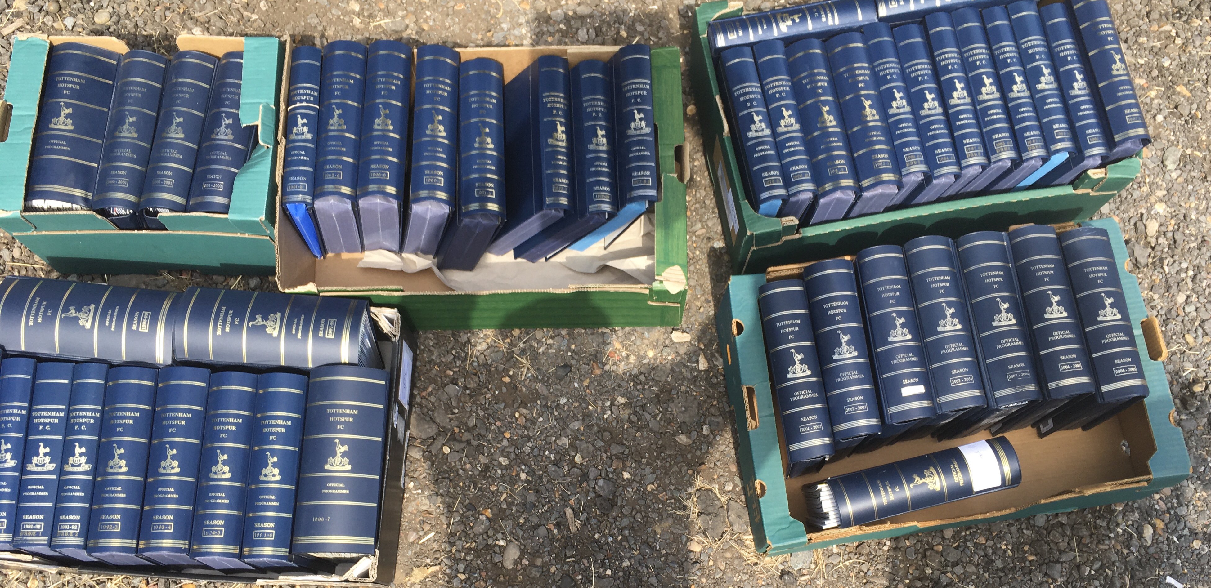 Tottenham Complete In Binders Football Programmes: Complete run of ...