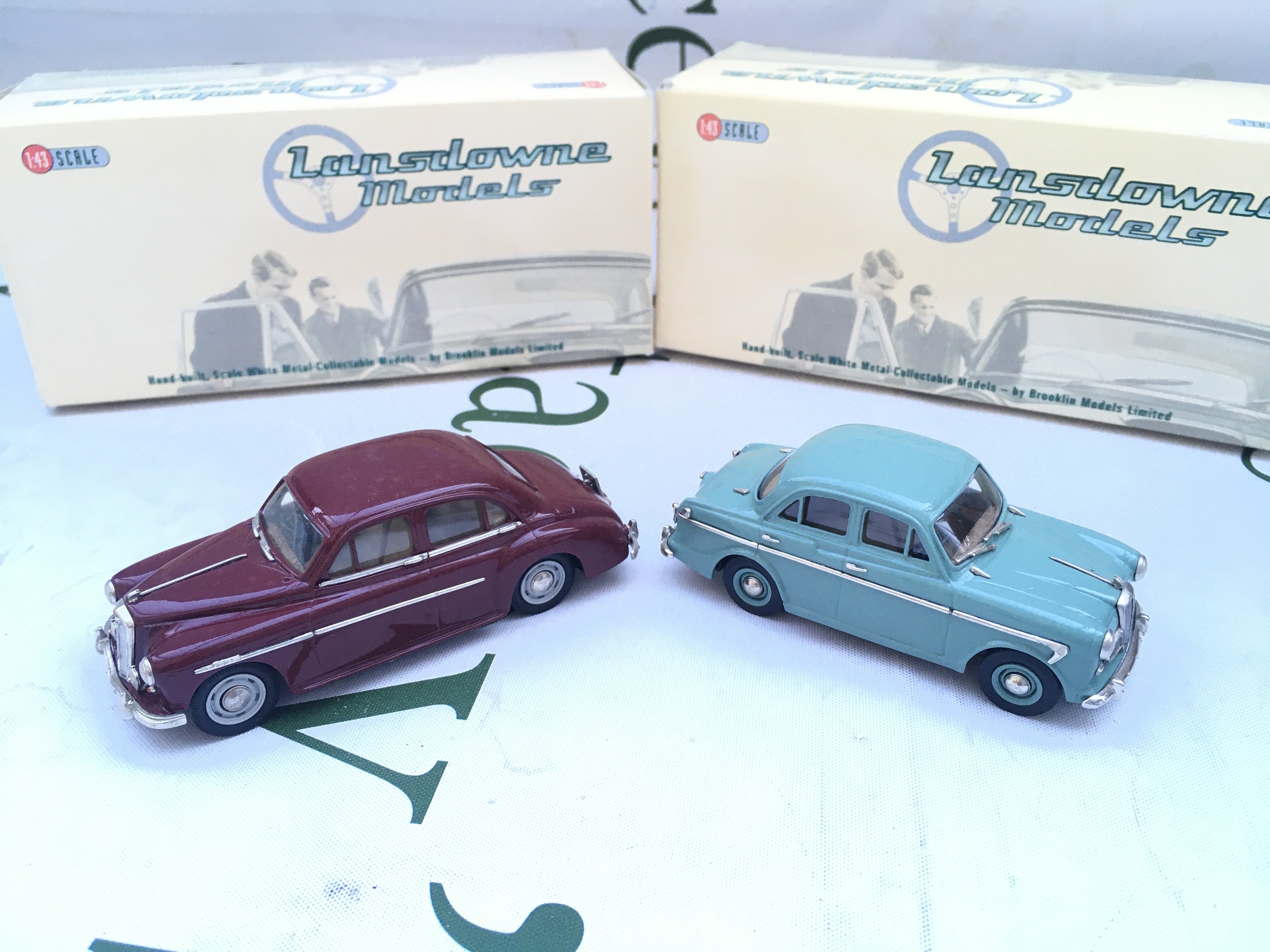 2 X Boxed Lansdowne Models 1/43 Scale.A 1957 Wolseley 15/50 #LDM.70 And ...