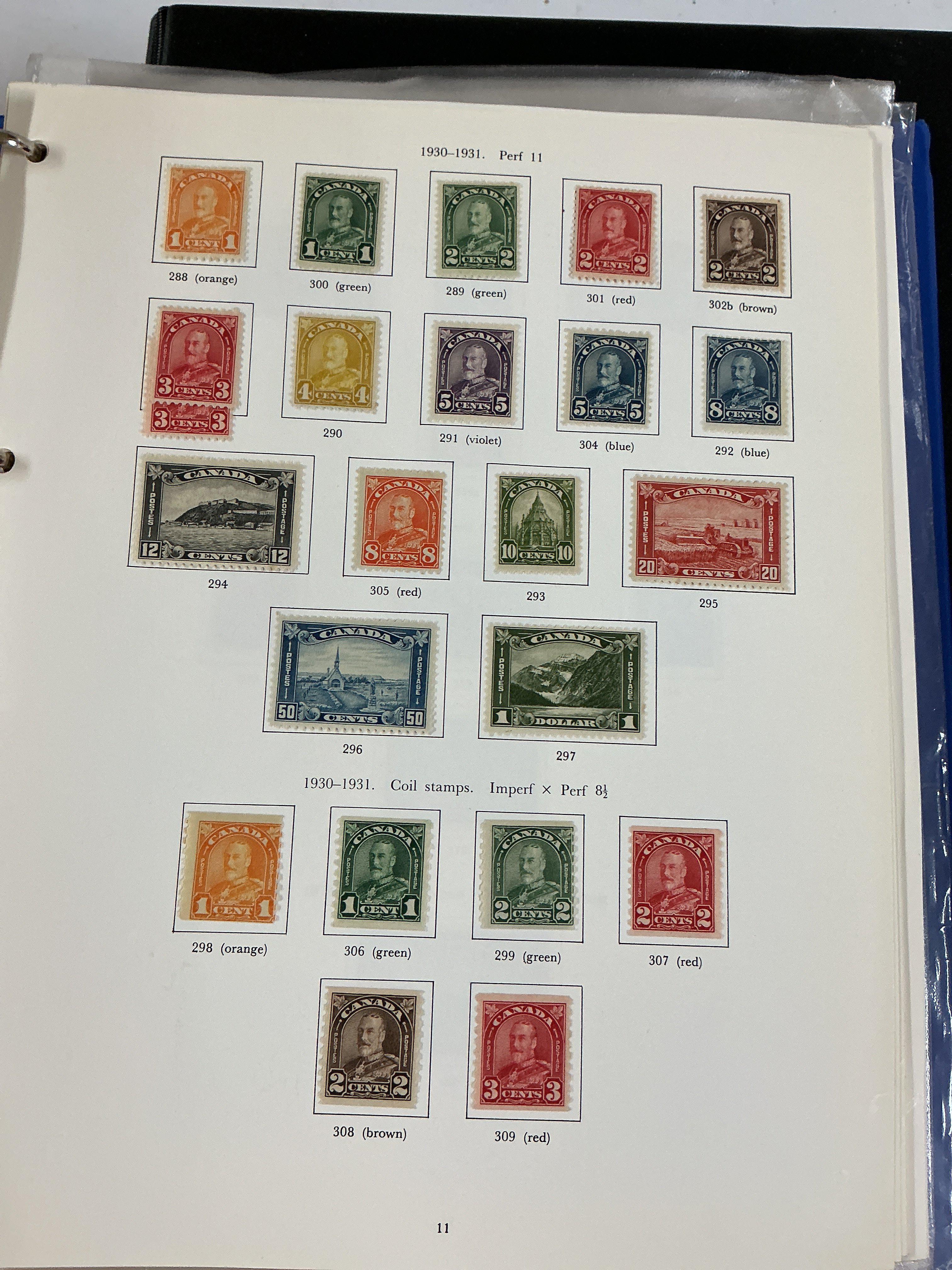 6 albums of Canada postage stamps including 2 albums of First Day covers