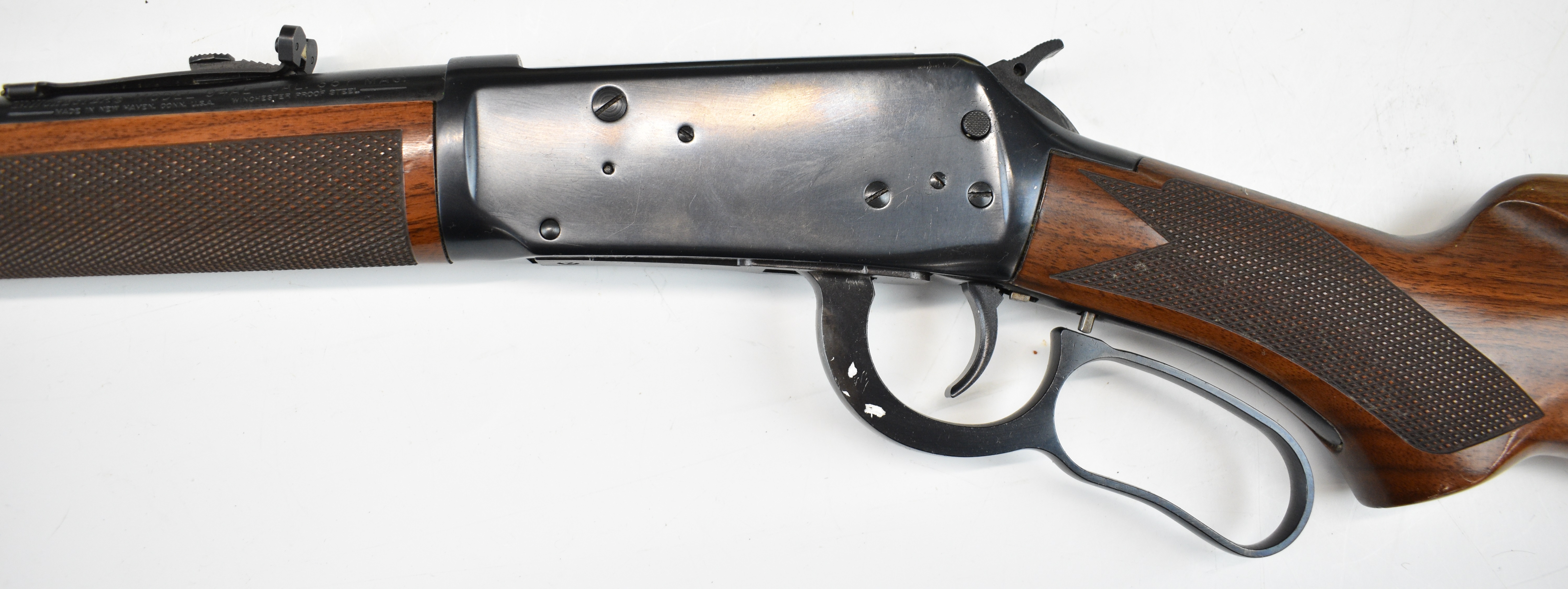 Winchester Model 94AE .38/ 357 underlever action rifle with chequered ...